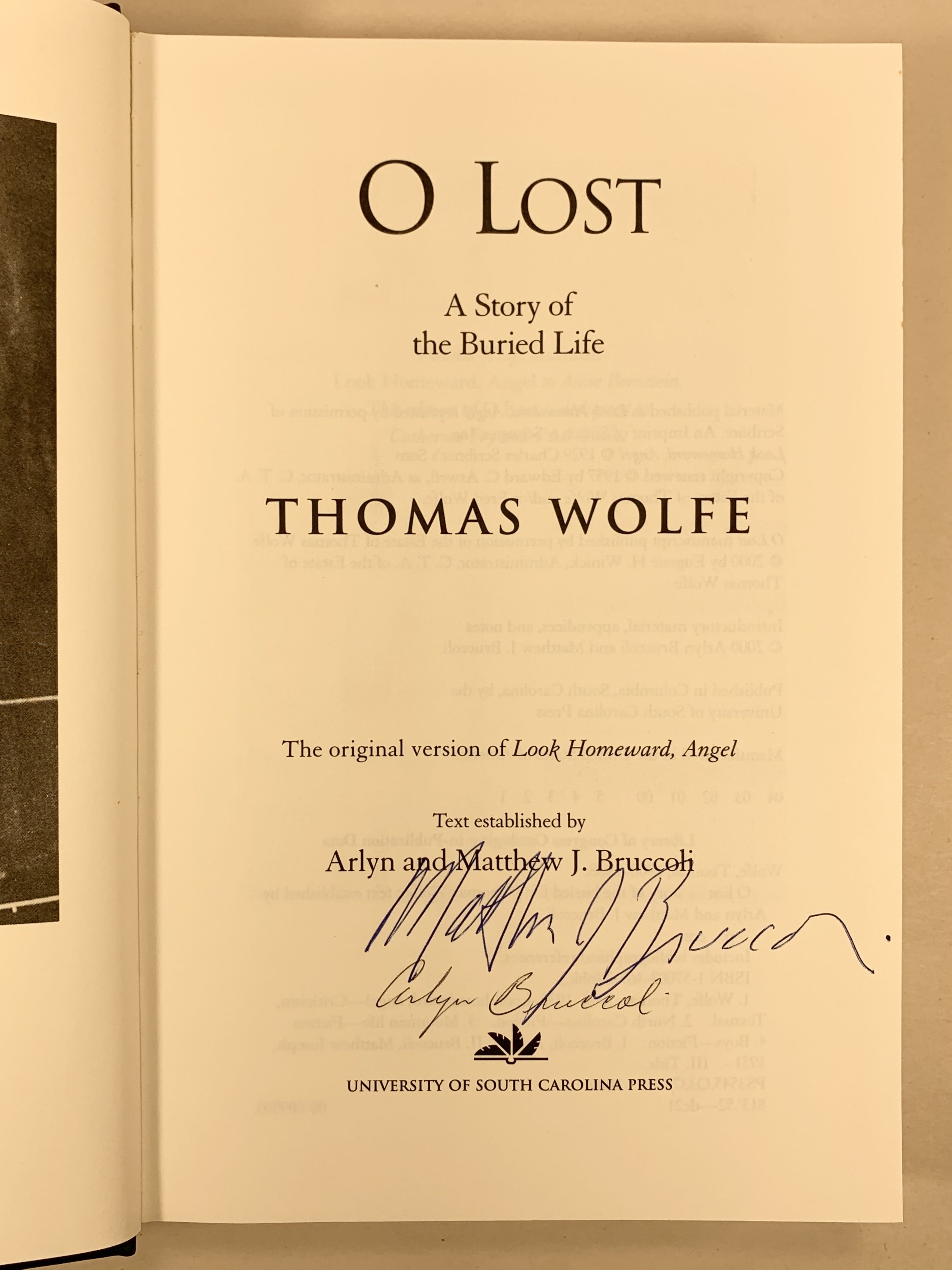 O Lost A Story of the Buried Life The Original Version of Look Homeward ...