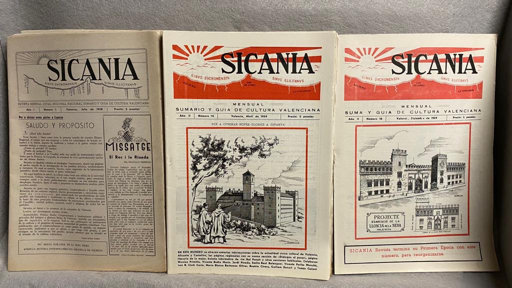 SICANIA. Col lecció completa. 18 números. Revista mensual. Local ...