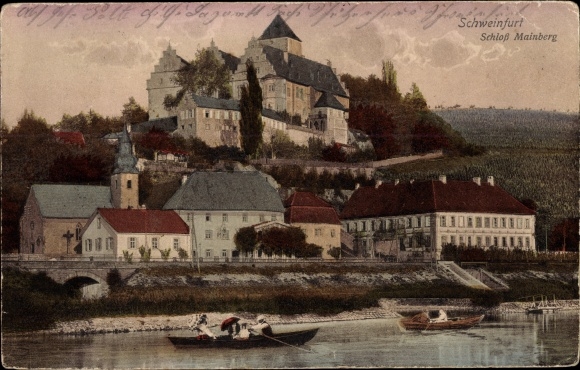 Ansichtskarte / Postkarte Schweinfurt in Unterfranken Bayern, Schloss ...