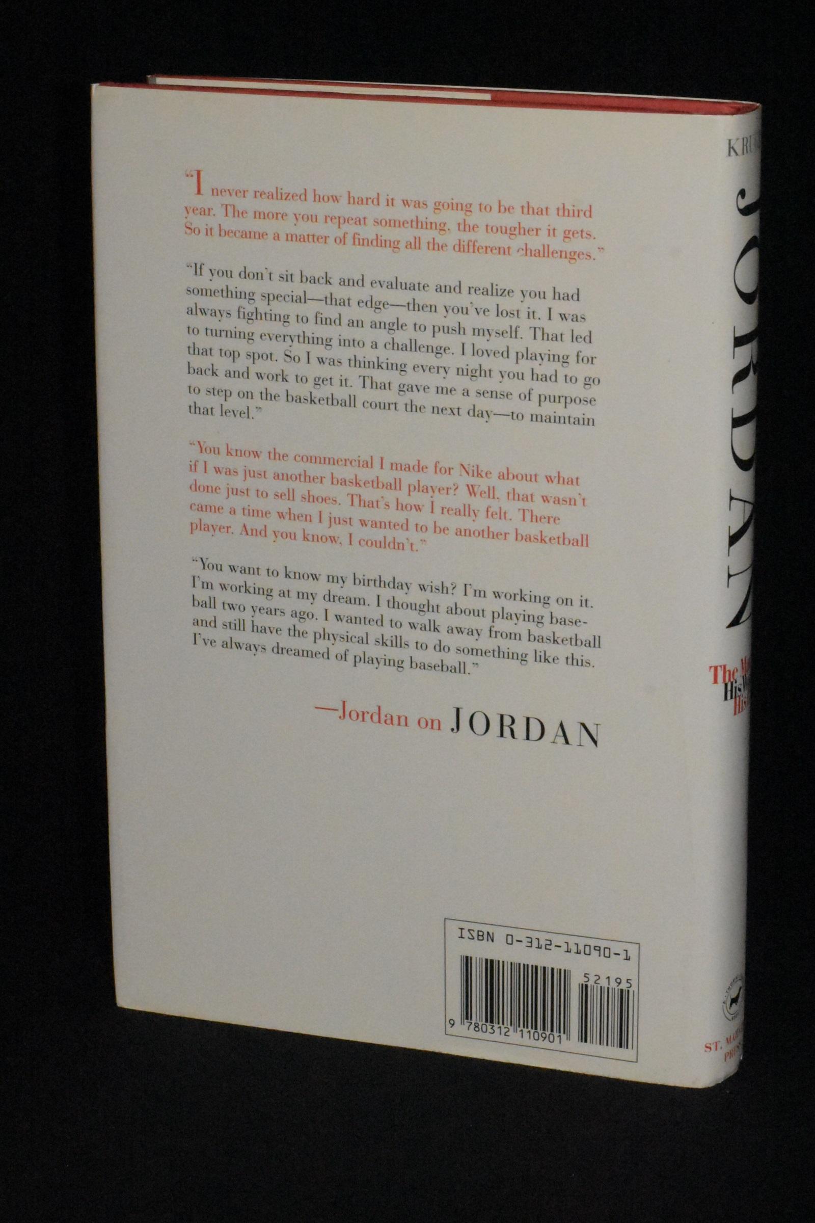 Jordan: The Man, His Words, His Life by Mitchell Krugel: Near Fine ...