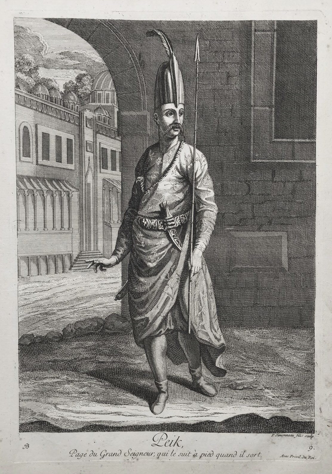 "Peik, Page du Grand Seigneur, qui le suit a pied quand il sort ...