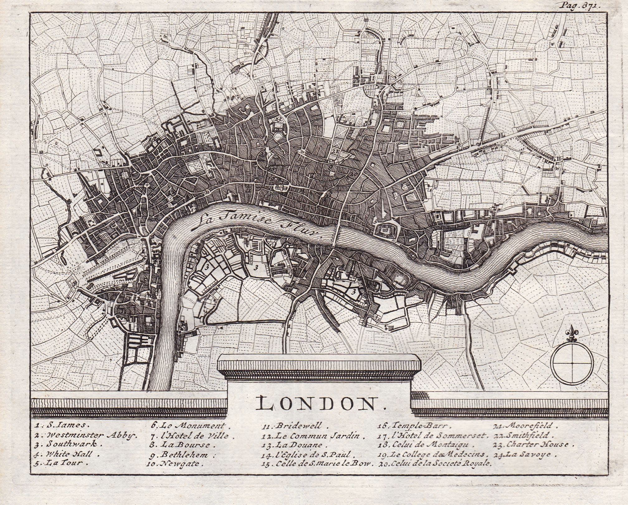 "London" - London city plan map Karte England Großbritannien Great ...