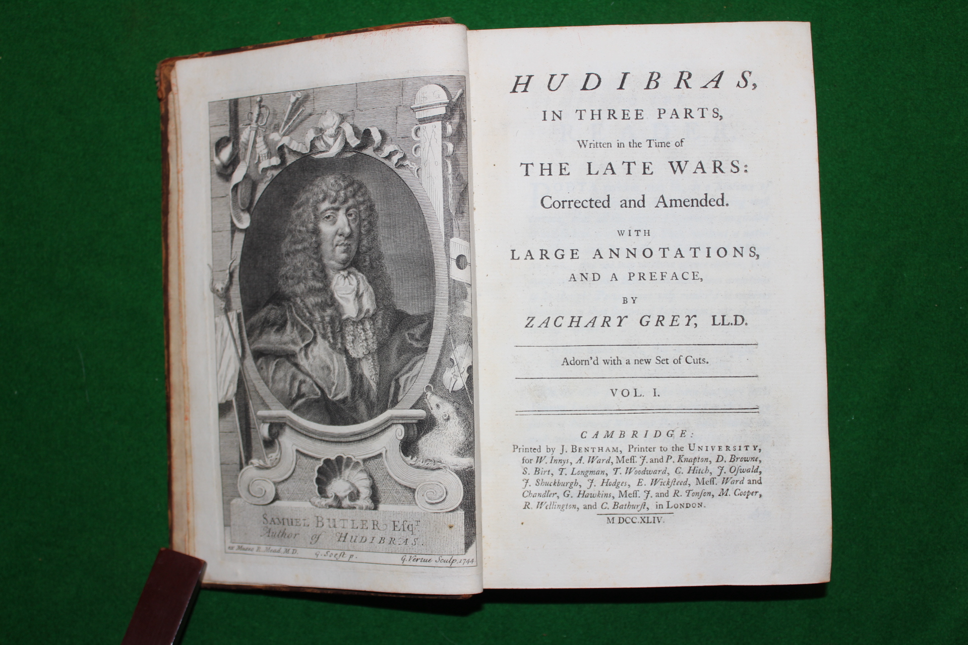 Hudibras in three parts, written in the time of the late wars ...