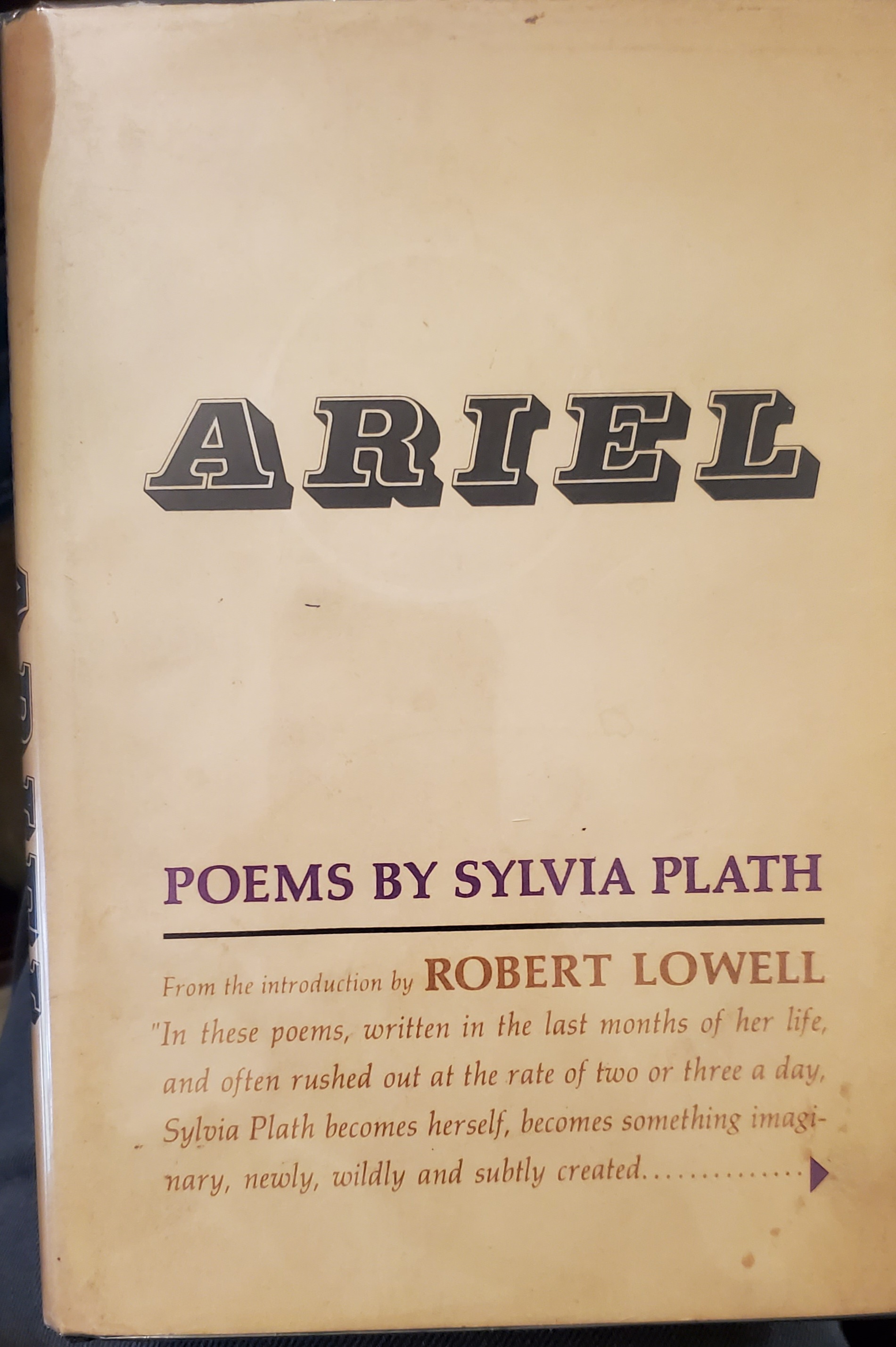 Ariel: Poems [FIRST EDITION, FIRST PRINTING] by Sylvia Plath: Near Fine ...