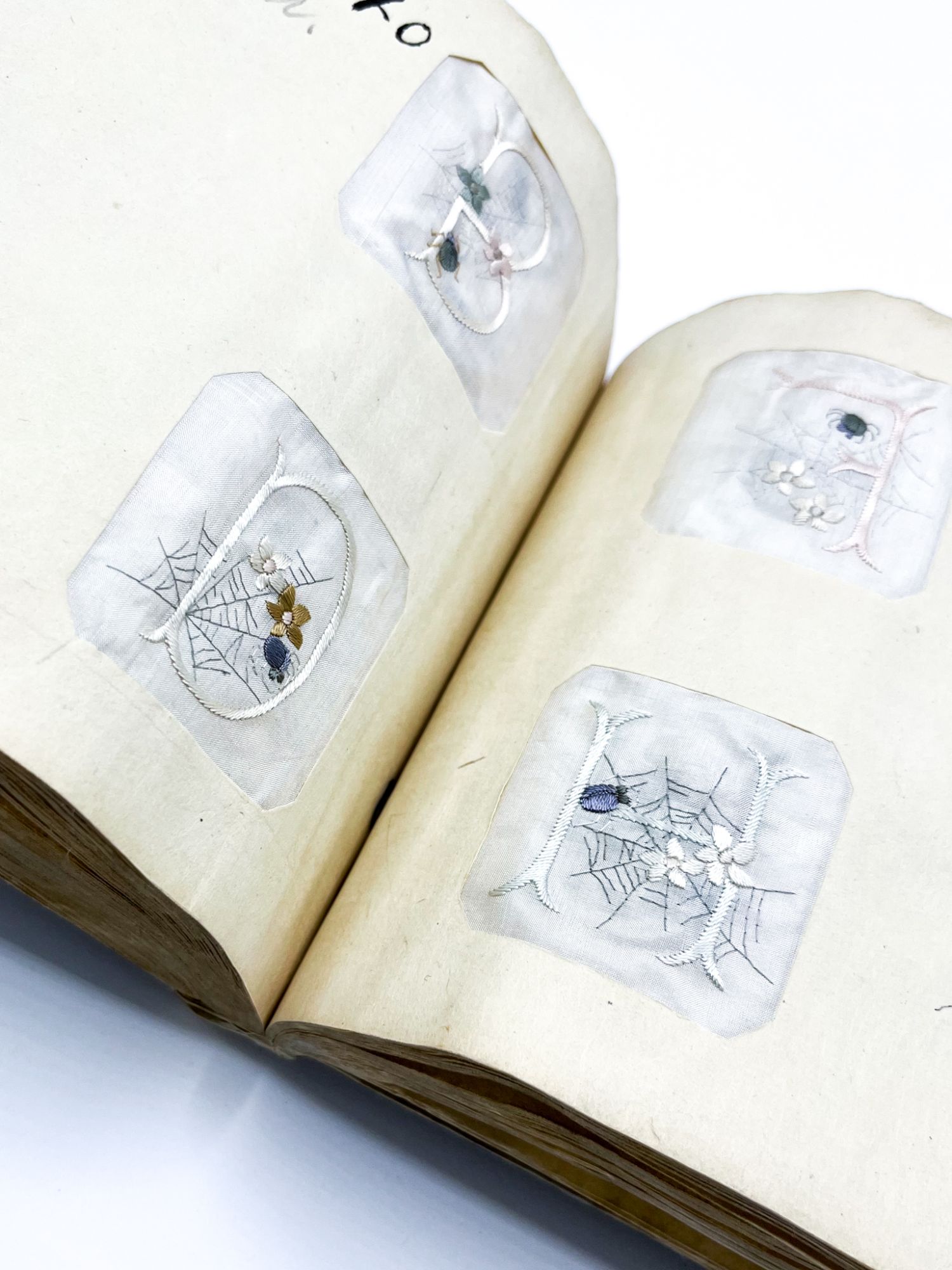 Japonisme Alphabet Embroidery Sample Book: Very good plus. (1870 ...