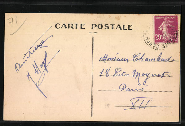 Carte postale Epinac-les-Mines, Puits Saint-Charles: Manuskript ...