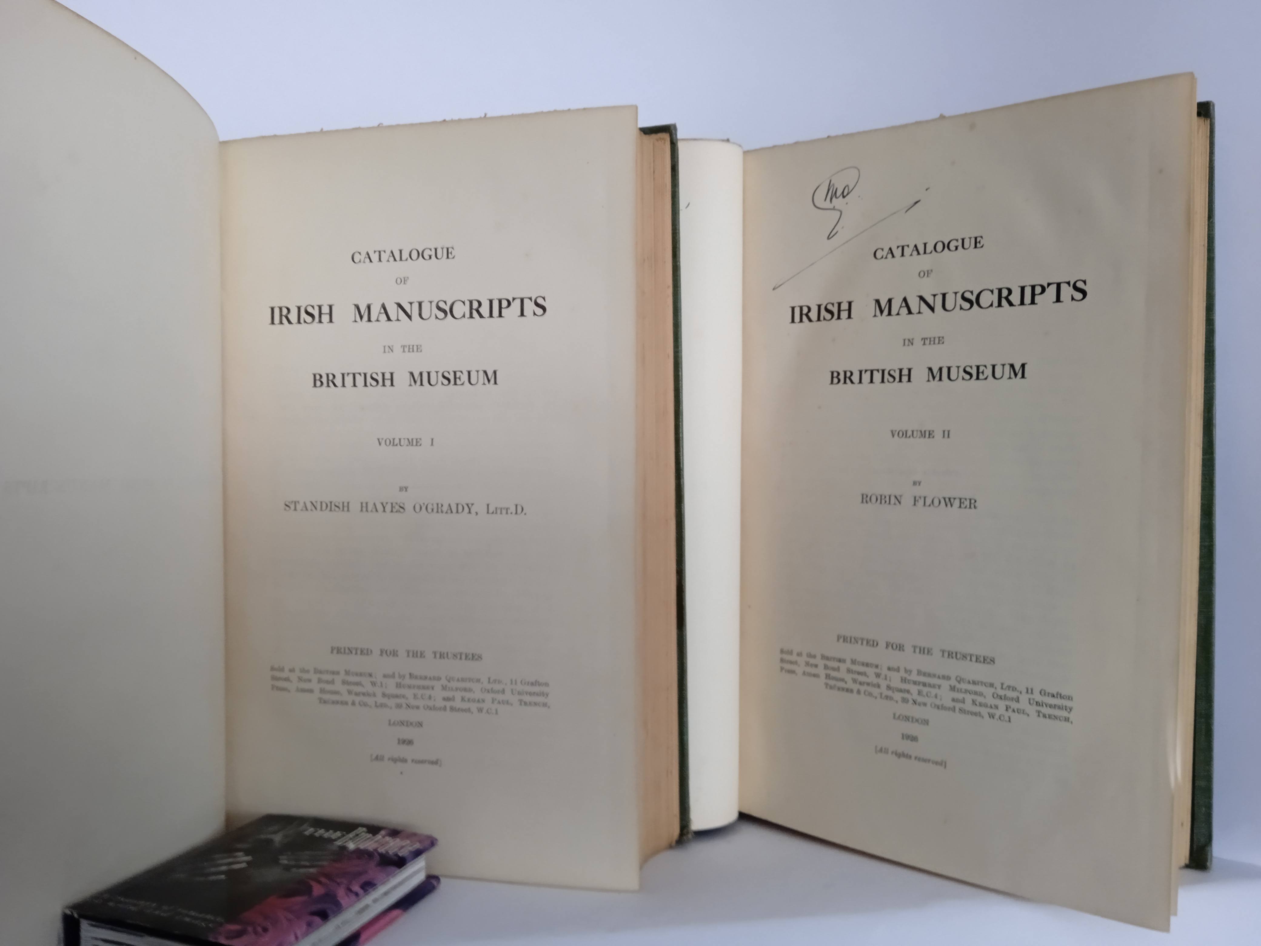 Catalogue of Irish Manuscripts in the British Museum Volume I and II by ...