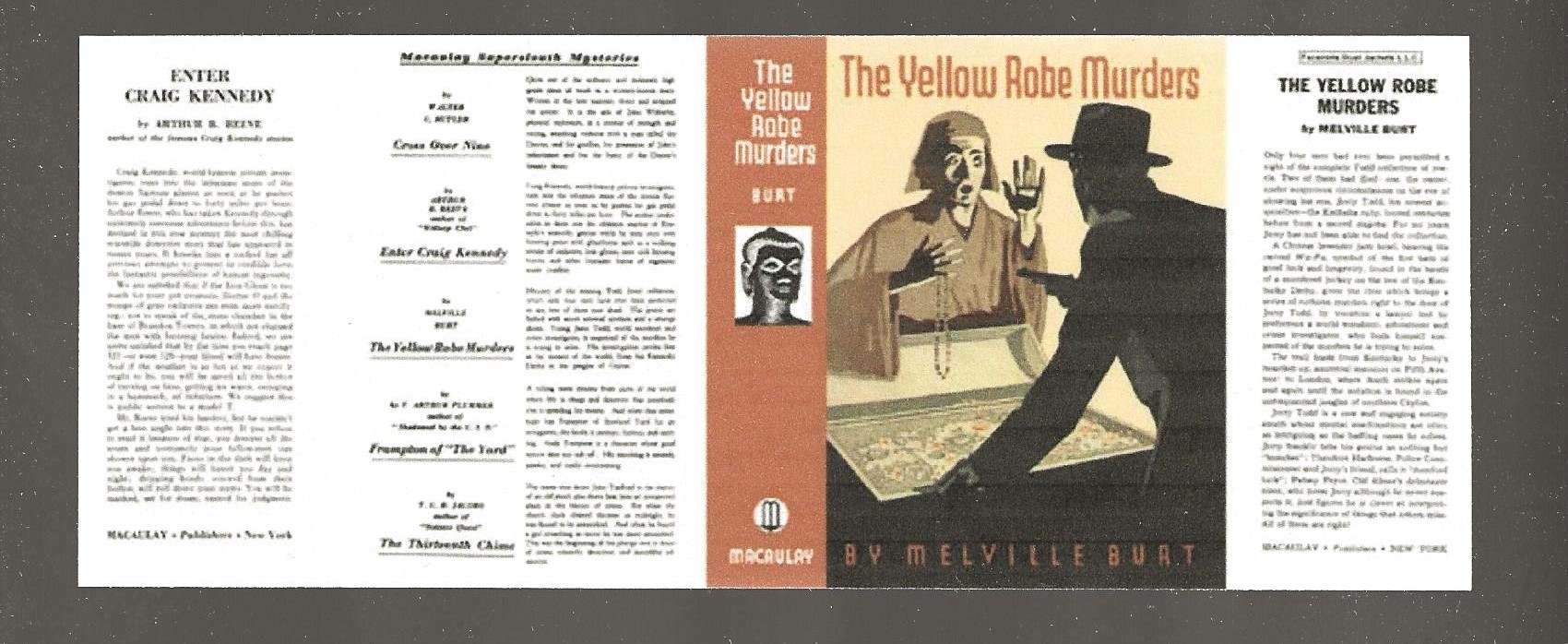 THE YELLOW ROBE MURDERS by Burt, Melville: Very Good Hard Cover (1935 ...