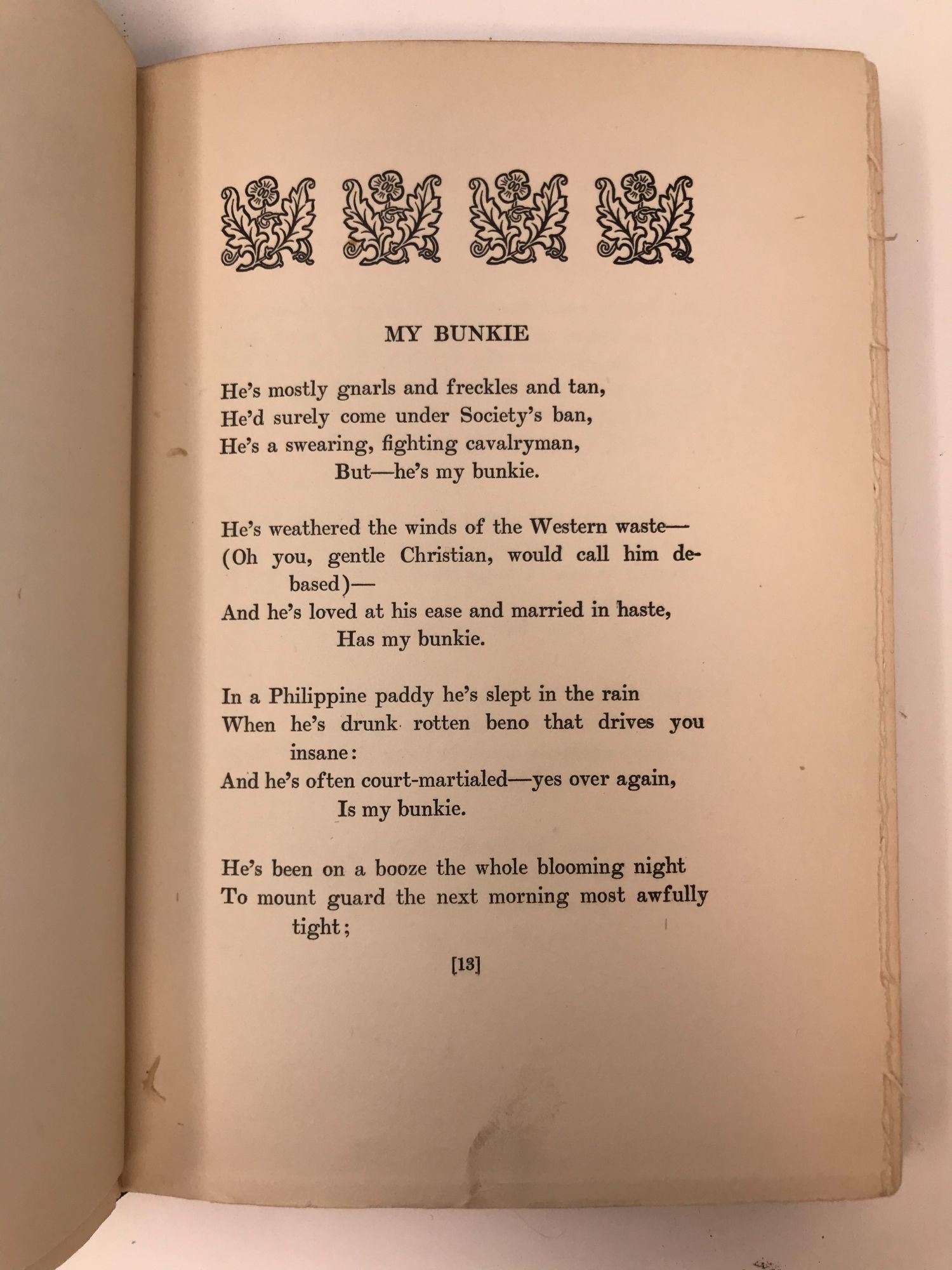 MY BUNKIE AND OTHER BALLADS (SIGNED) by Garrett, Erwin Clarkson: Good ...