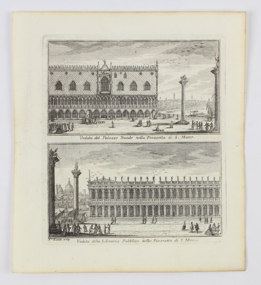 Veduta del Palazzo Ducale nella Piazzetta di S. Marco / Veduta della ...