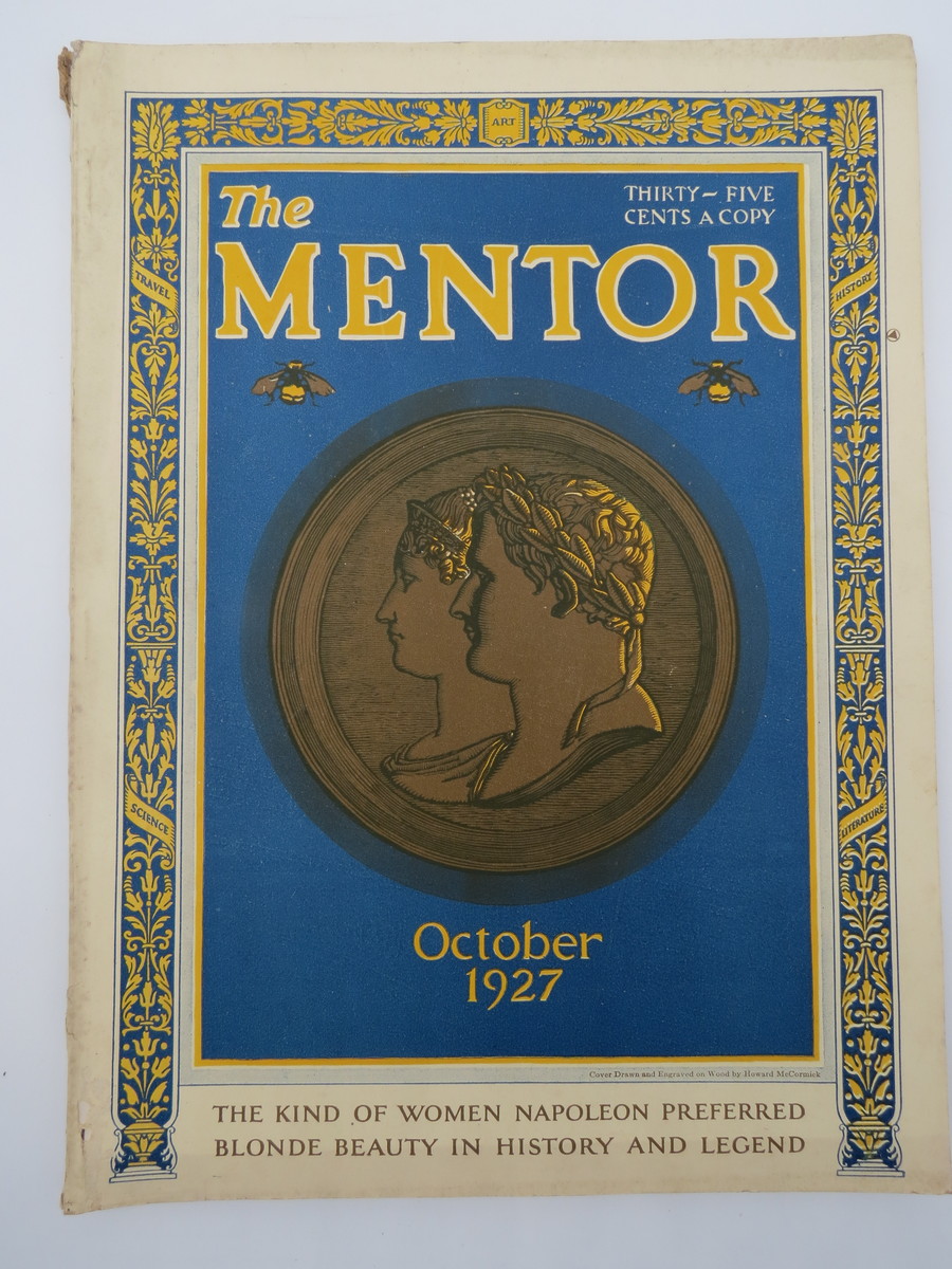 THE MENTOR MAGAZINE, OCTOBER 1927 (NAPOLEON COVER BY HOWARD MCCORMICK ...