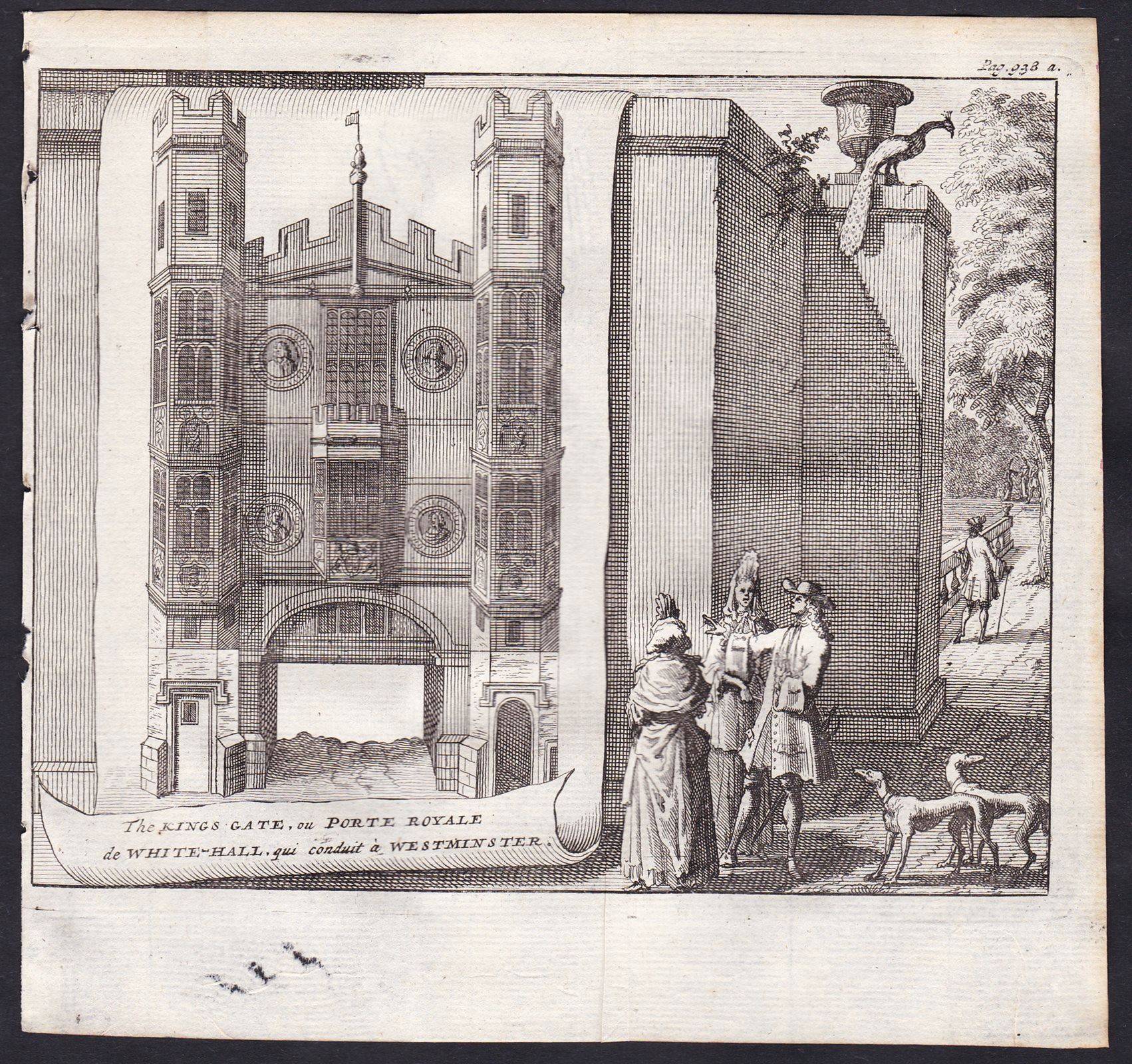 "The Kings Gate, ou Porte Royale de White-Hall, qui conduit a ...