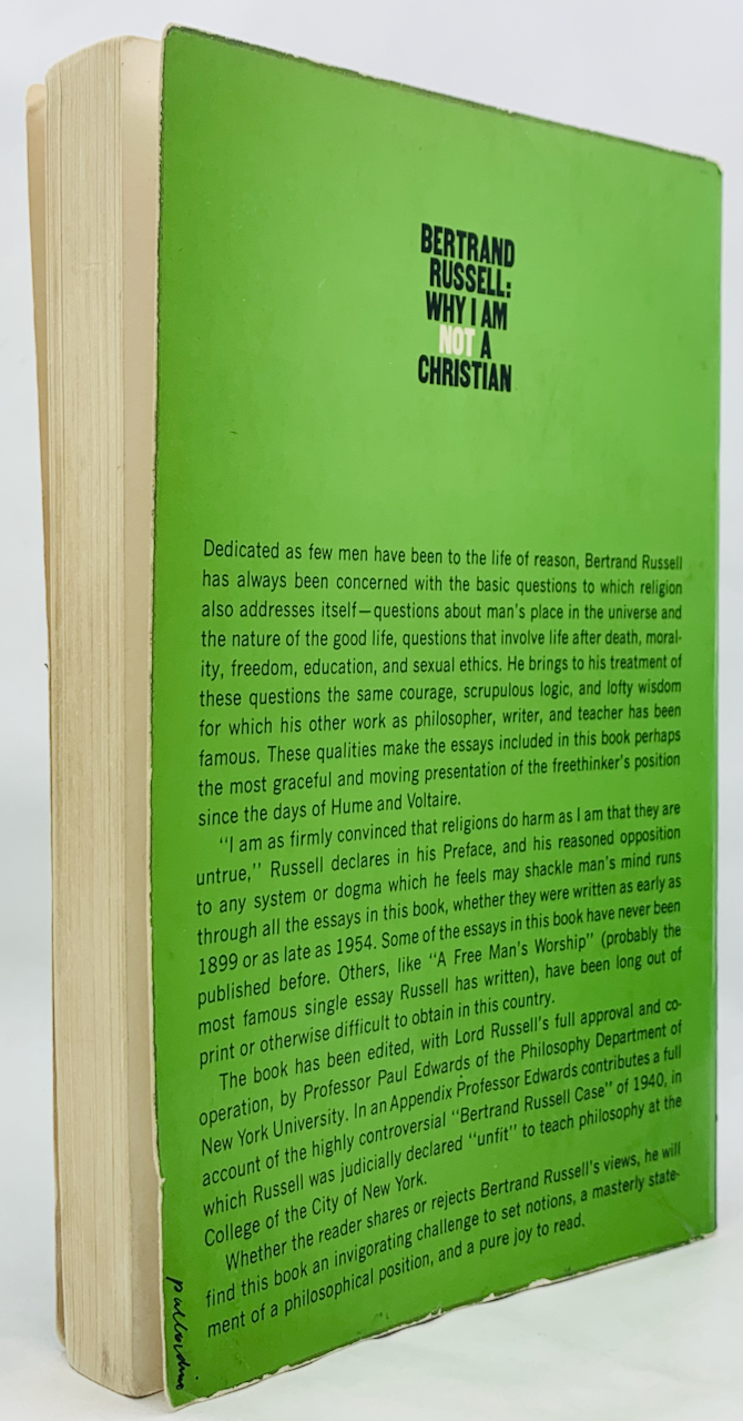 Why I Am Not A Christian, and Other Essays on Religion and Related ...