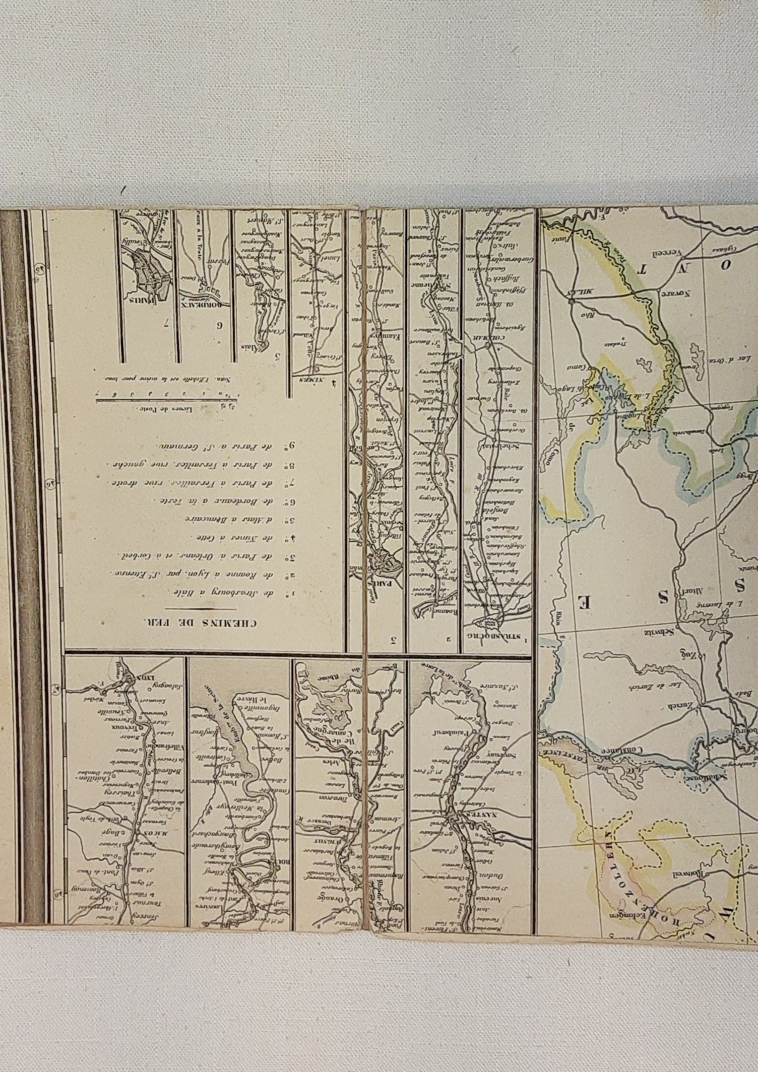 Map of France 1842: (1842) Map | Book & Pen