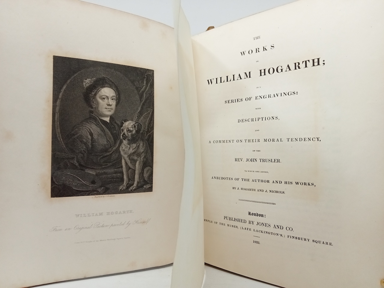 The Works of William Hogarth; in a Series of Engravings. 2 volumes. by John Trusler. William ...