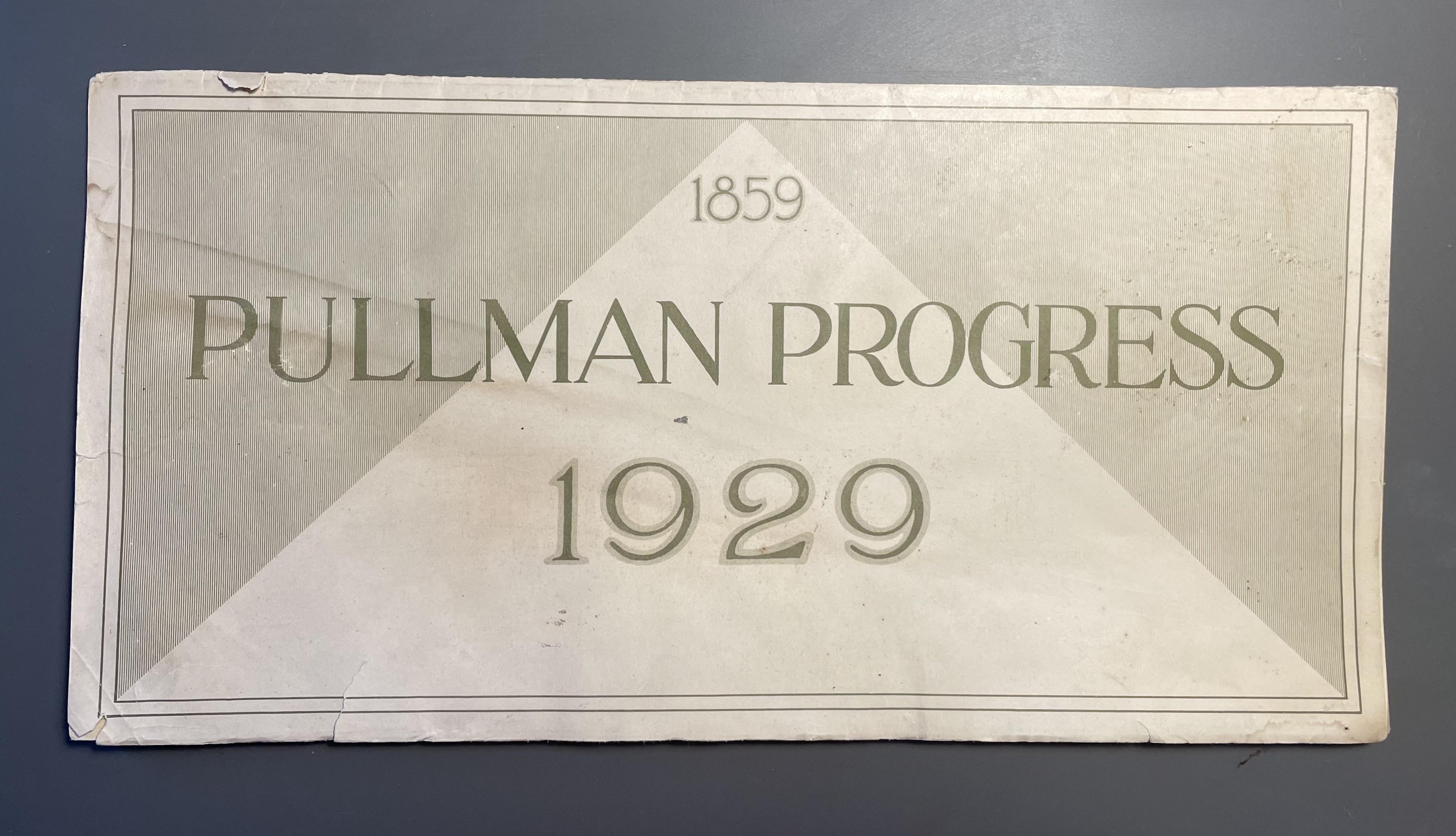 Pullman Progress: 1859-1929 by Pullman Car Company: Good Soft cover (1929) | Gerald Baker