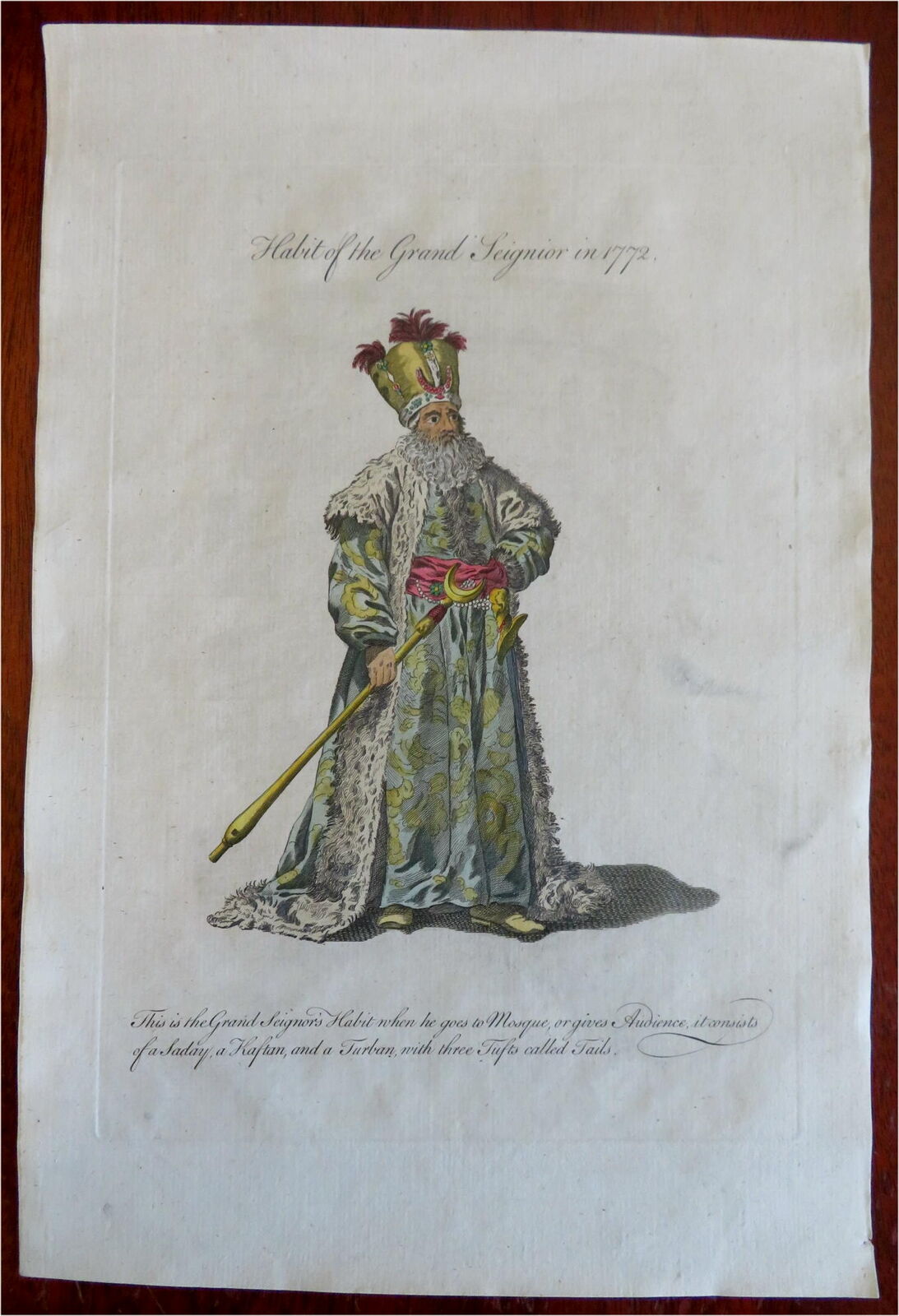 Ottoman Turkish Sultan Robes of State Noble Fashion 1779 ethnic costume ...