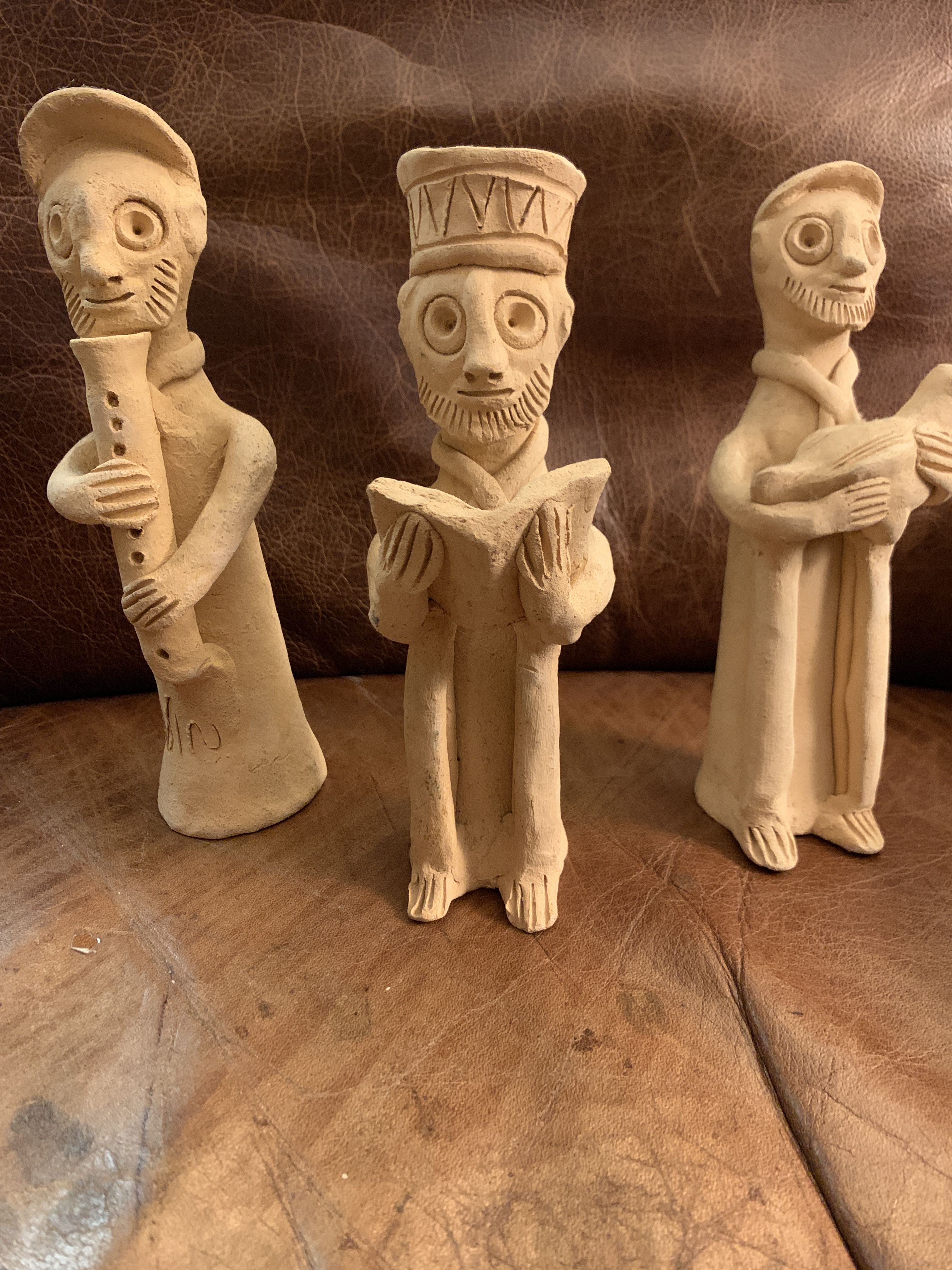 Falasha Three Beta Israel Sacred Ceramic Celebrants Handmade in Israel ...
