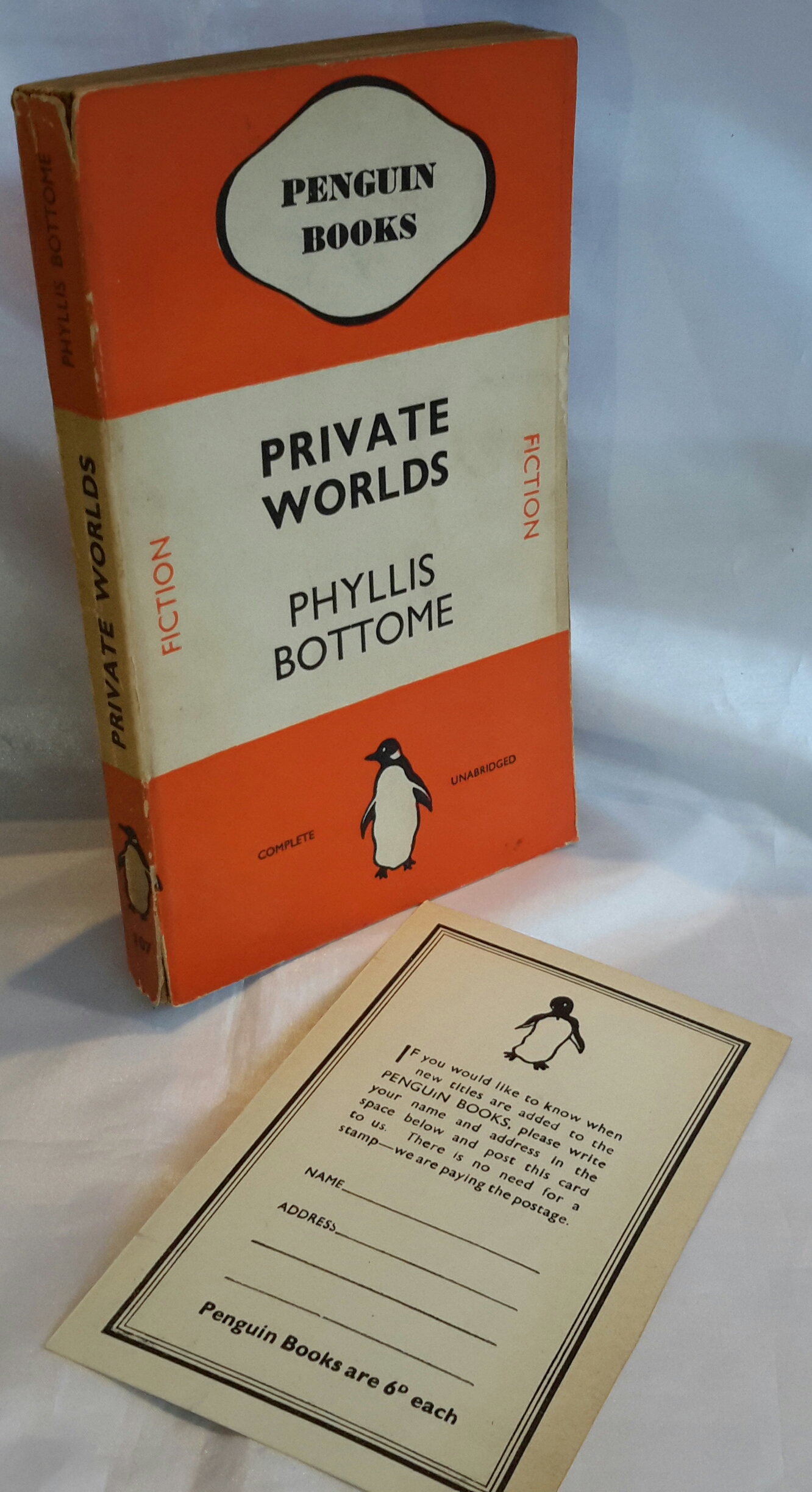 Private Worlds. FIRST PENGUIN EDITION. by BOTTOME, Phyllis.: (1937 ...