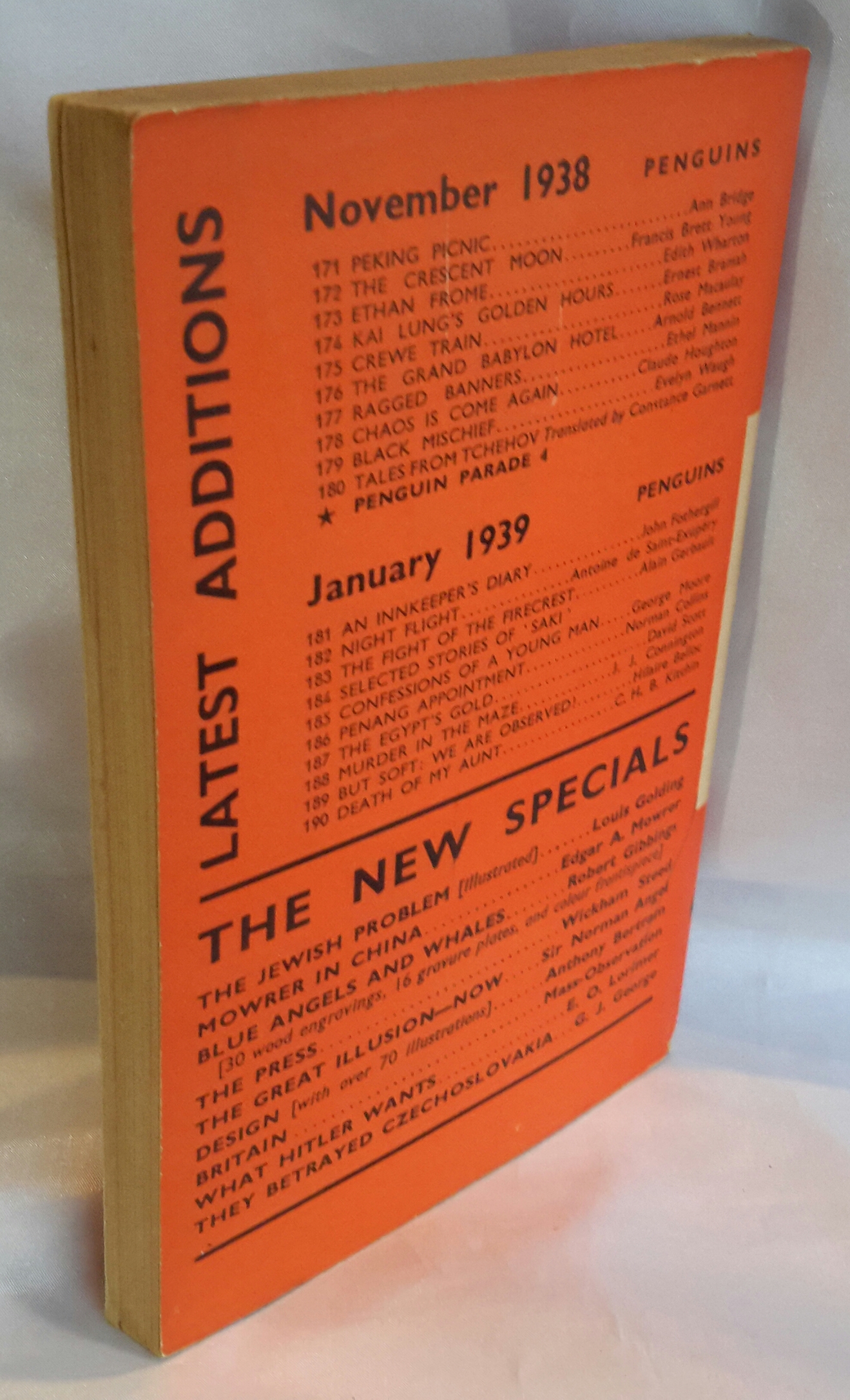 Night Flight. FIRST PENGUIN EDITION. by DE SAINT-EXUPERY, Antoine ...