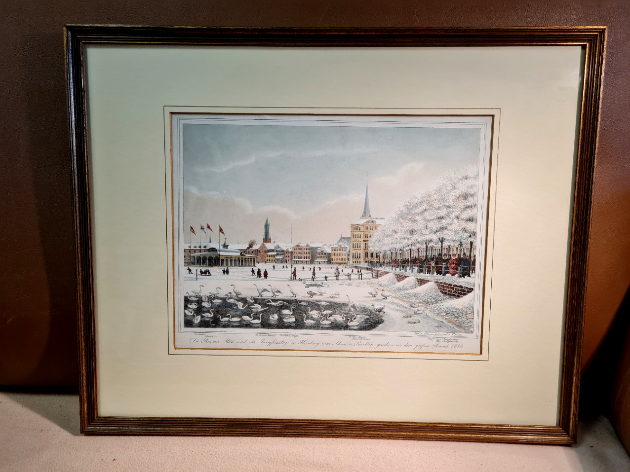 Die Binnen Alster und der Jungfernstieg in Hamburg vom Schweizer ...