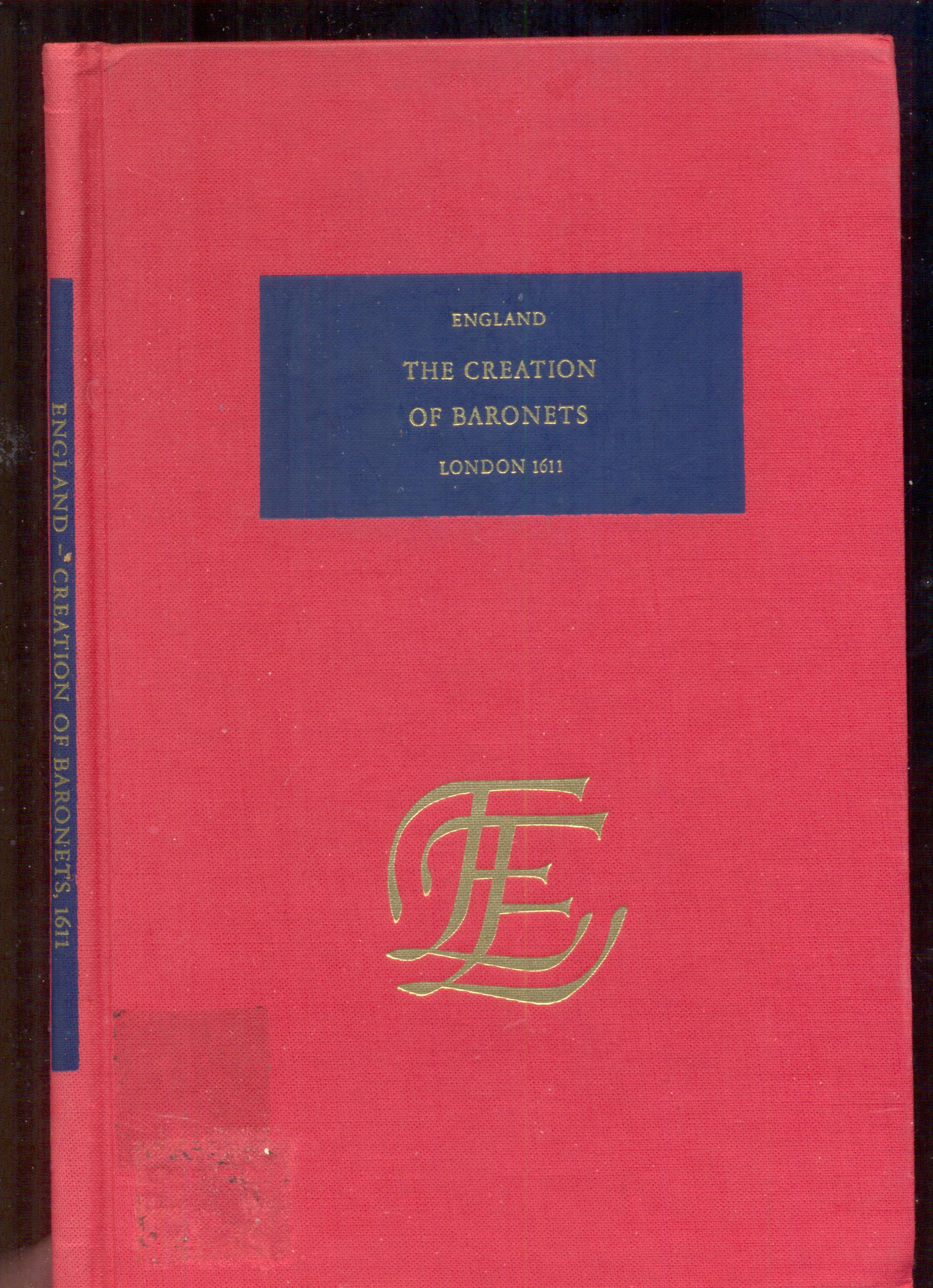 The Creation of Baronets - London 1611 by England: Very Good Cloth ...