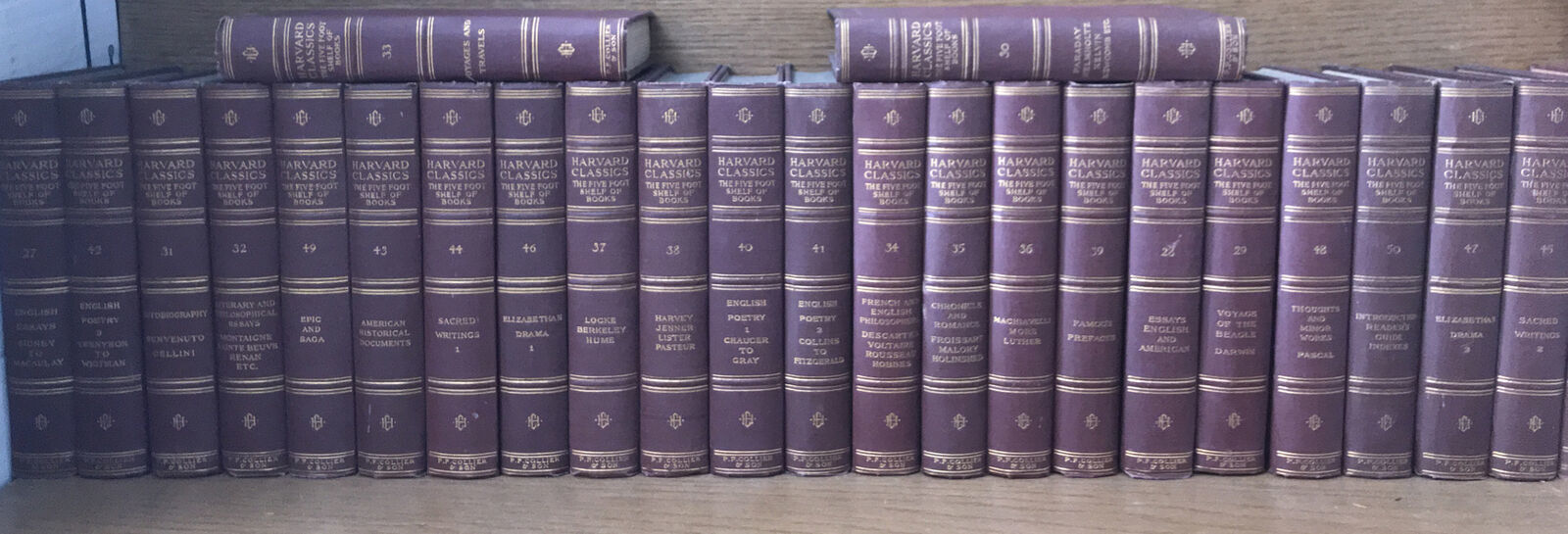 THE HARVARD CLASSICS. 1909. First Edition complete 51 Set Good ...
