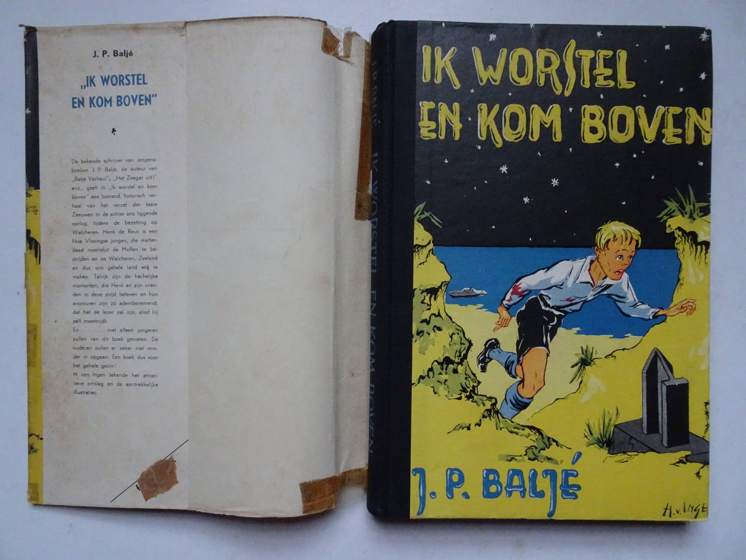 Ik worstel en kom boven. von Baljé, J.P. | Antiquariaat De Boekenbeurs