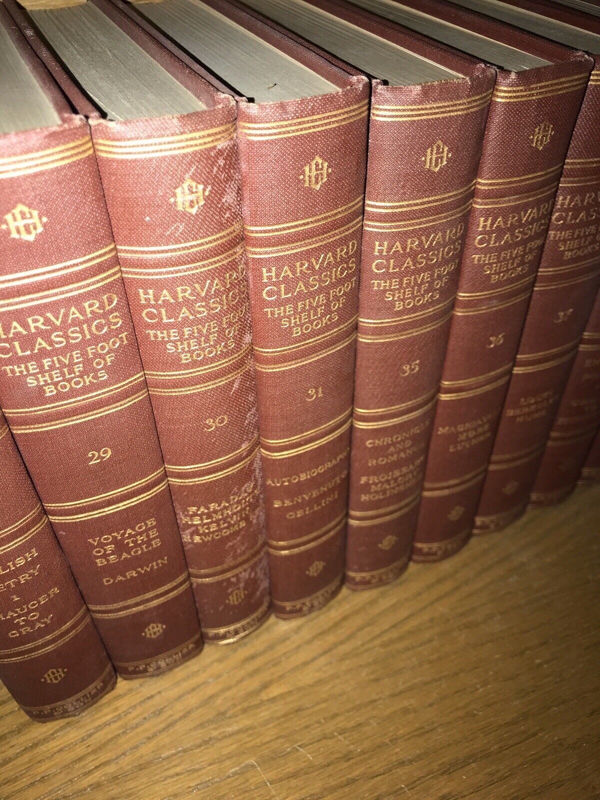 THE HARVARD CLASSICS, FIVE FOOT SHELF OF BOOKS. 1909, 1910, 1914. First ...