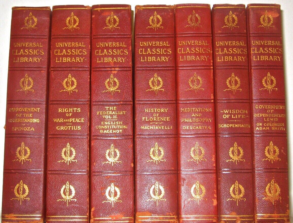 LEATHER Set. LIBRARY OF CLASSICS. 30 volumes. Complete massive ...