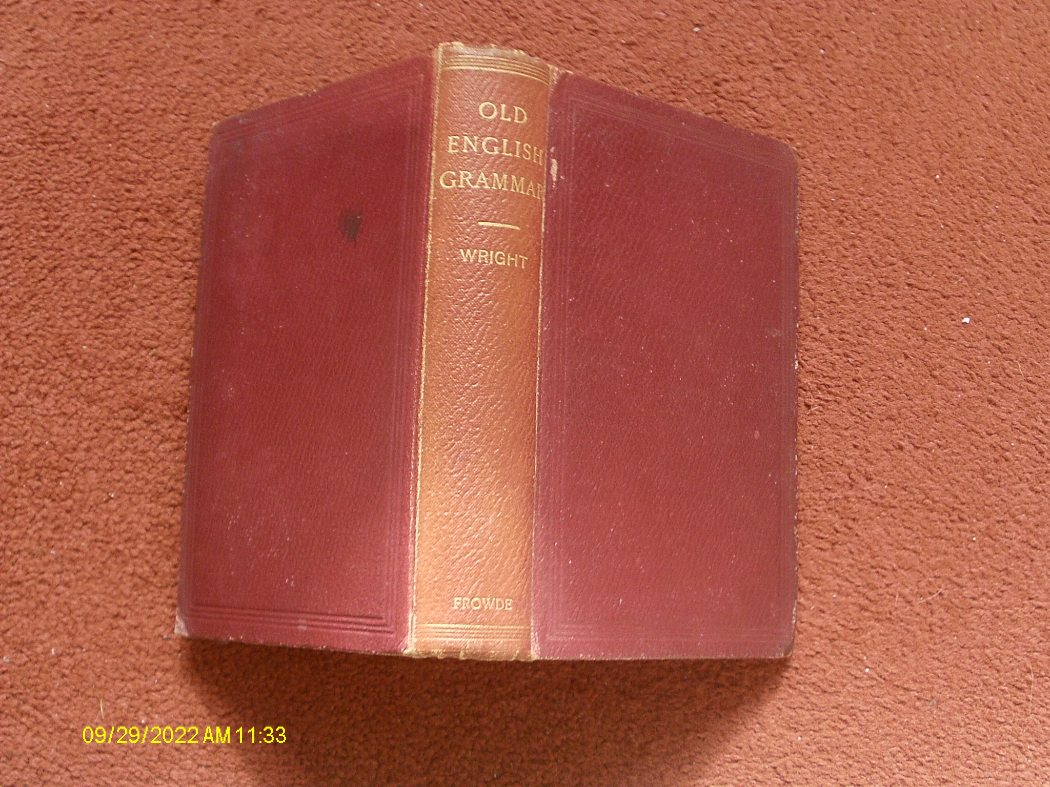 Old English Grammar by Joseph and Elizabeth Wright: Good Fabric & Board ...