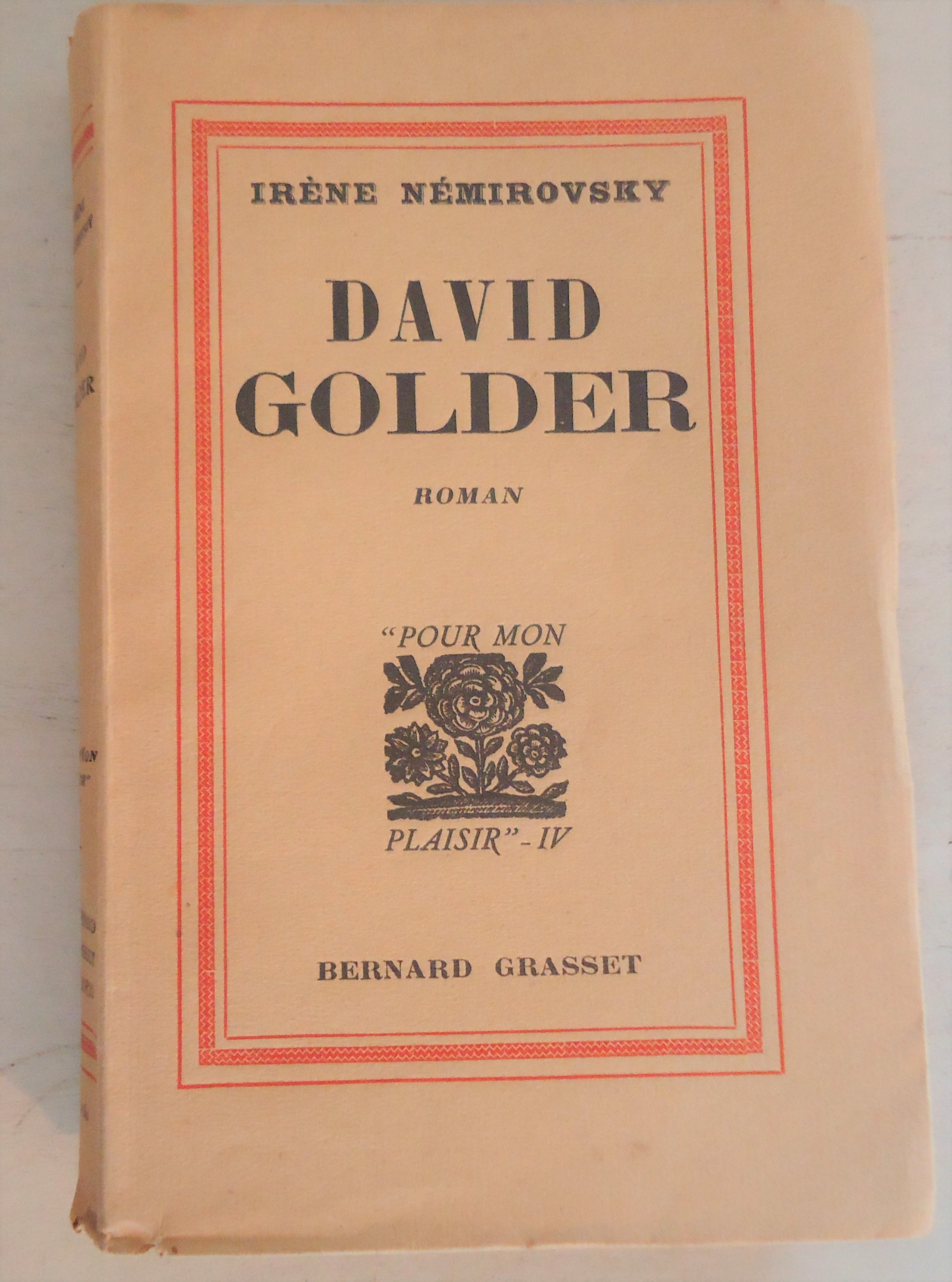 David Golder by Nemirovsky, Irène: Bon Couverture souple (1929) Edition ...