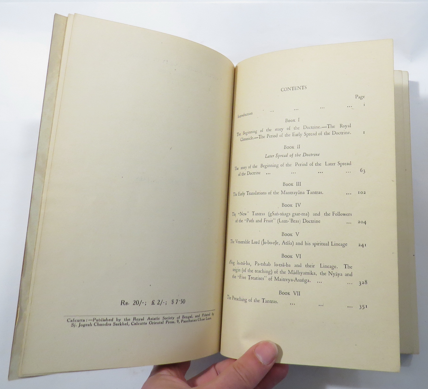 The Blue Annals : Part One [The Royal Asiatic Society of Bengal ...