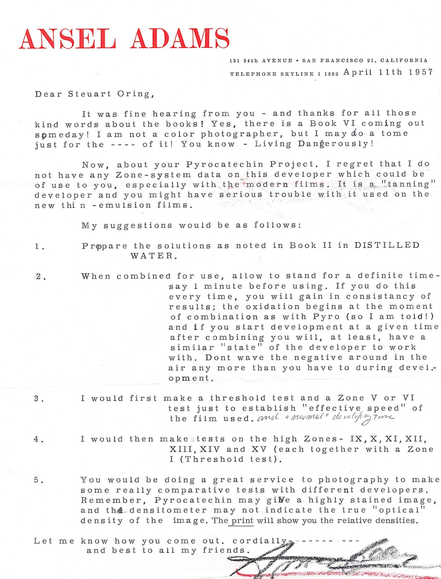 ANSEL ADAMS Archive. Three Typed Letters Signed de ADAMS, ANSEL: Signed ...