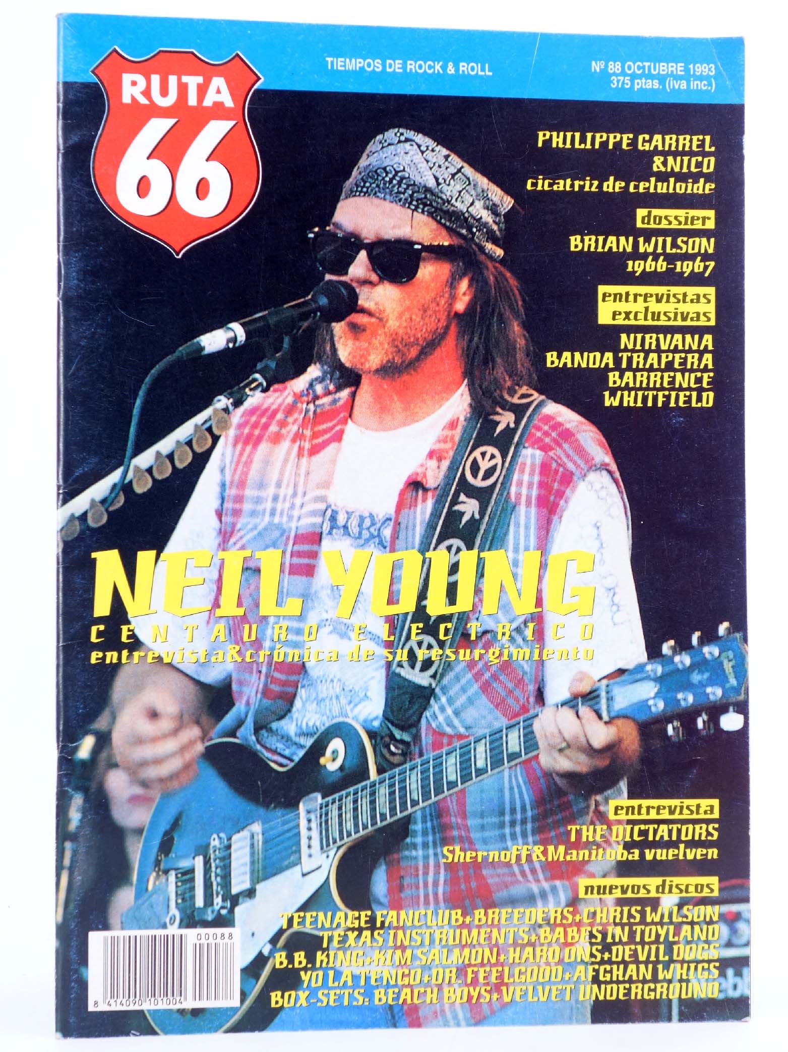 REVISTA RUTA 66 Nº 88. OCTUBRE 1993. NEIL YOUNG, CENTAURO ELÉCTRICO (Vvaa) Ruta 66, 1993 de VVAA ...