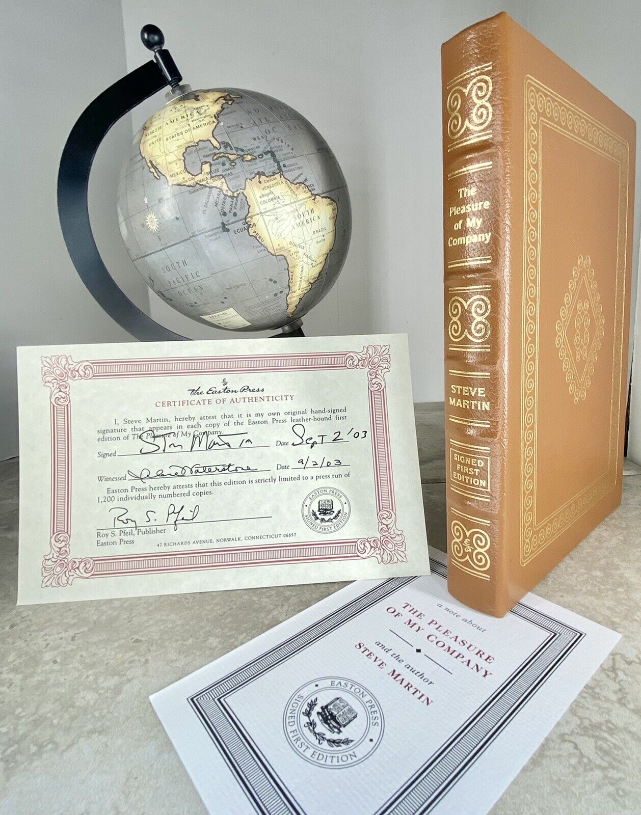 The Pleasure of my Company SIGNED by STEVE MARTIN LIMITED 1st Ed.; NEAR ...
