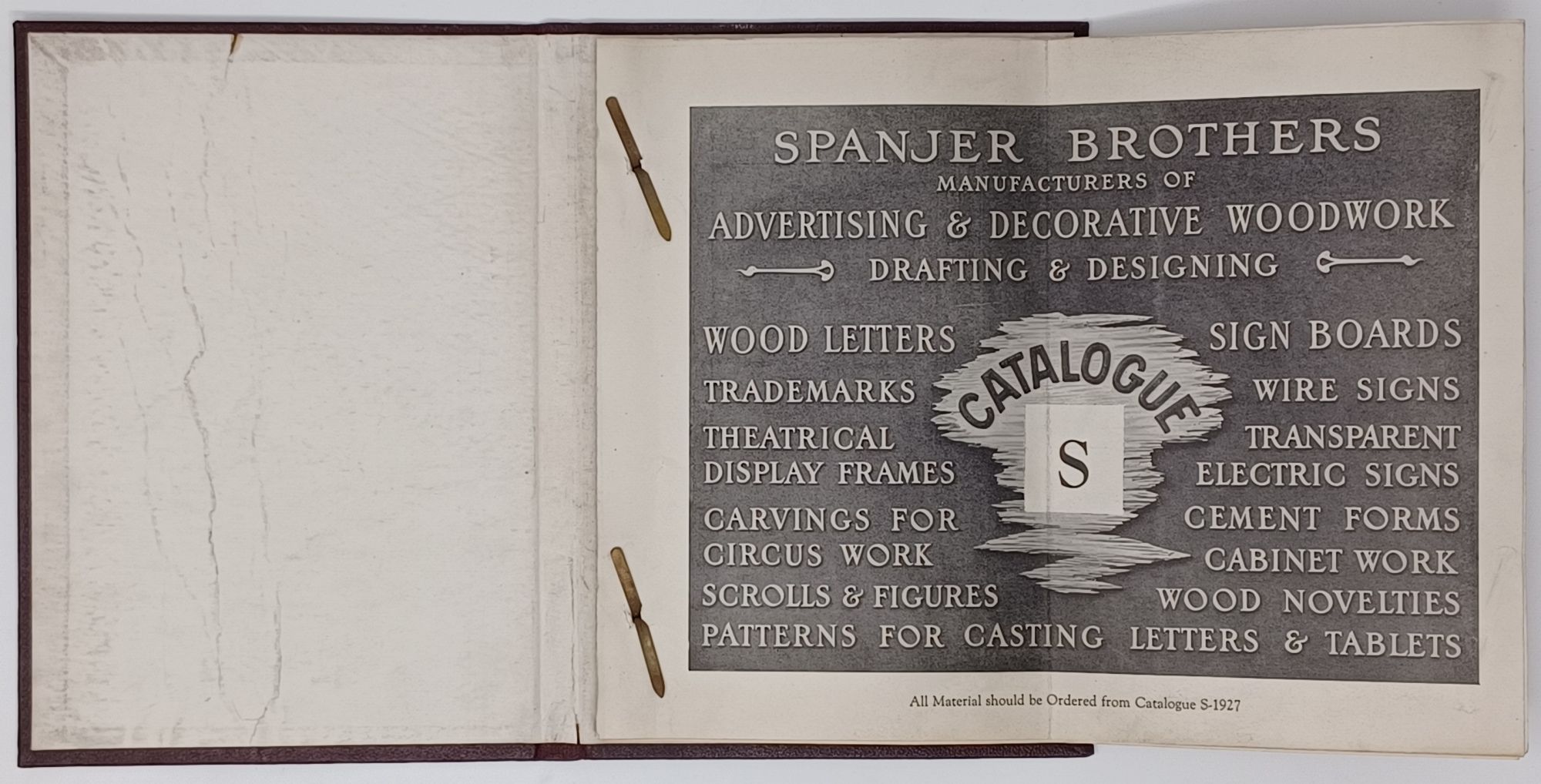 Spanjer Bros. Wood Carvers / Wood Sign Material / Manufacturers of All Wood Letters & Sign ...