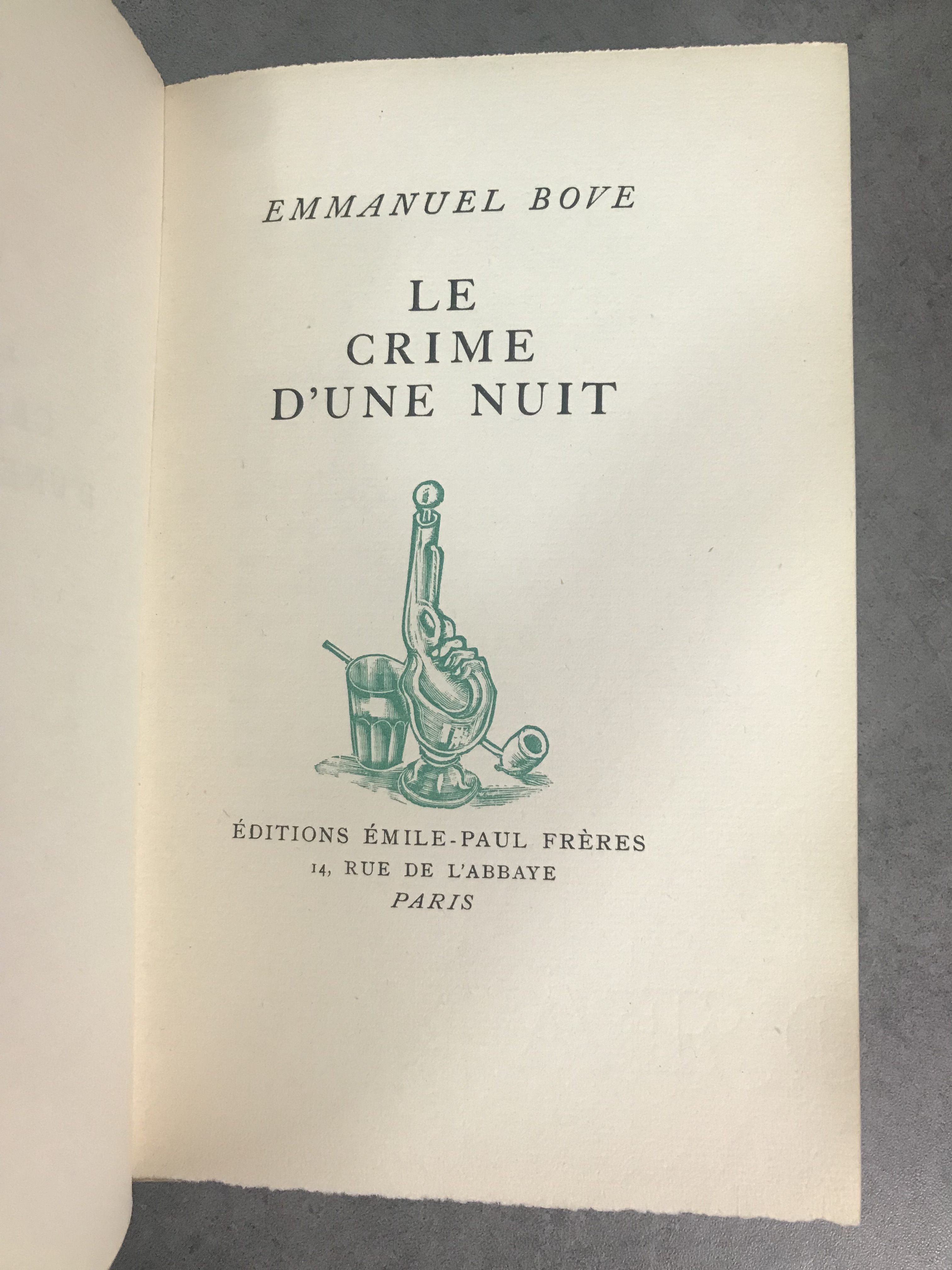 le crime d'une nuit Edition originale numéroté Emile Paul Frères 1927 ...