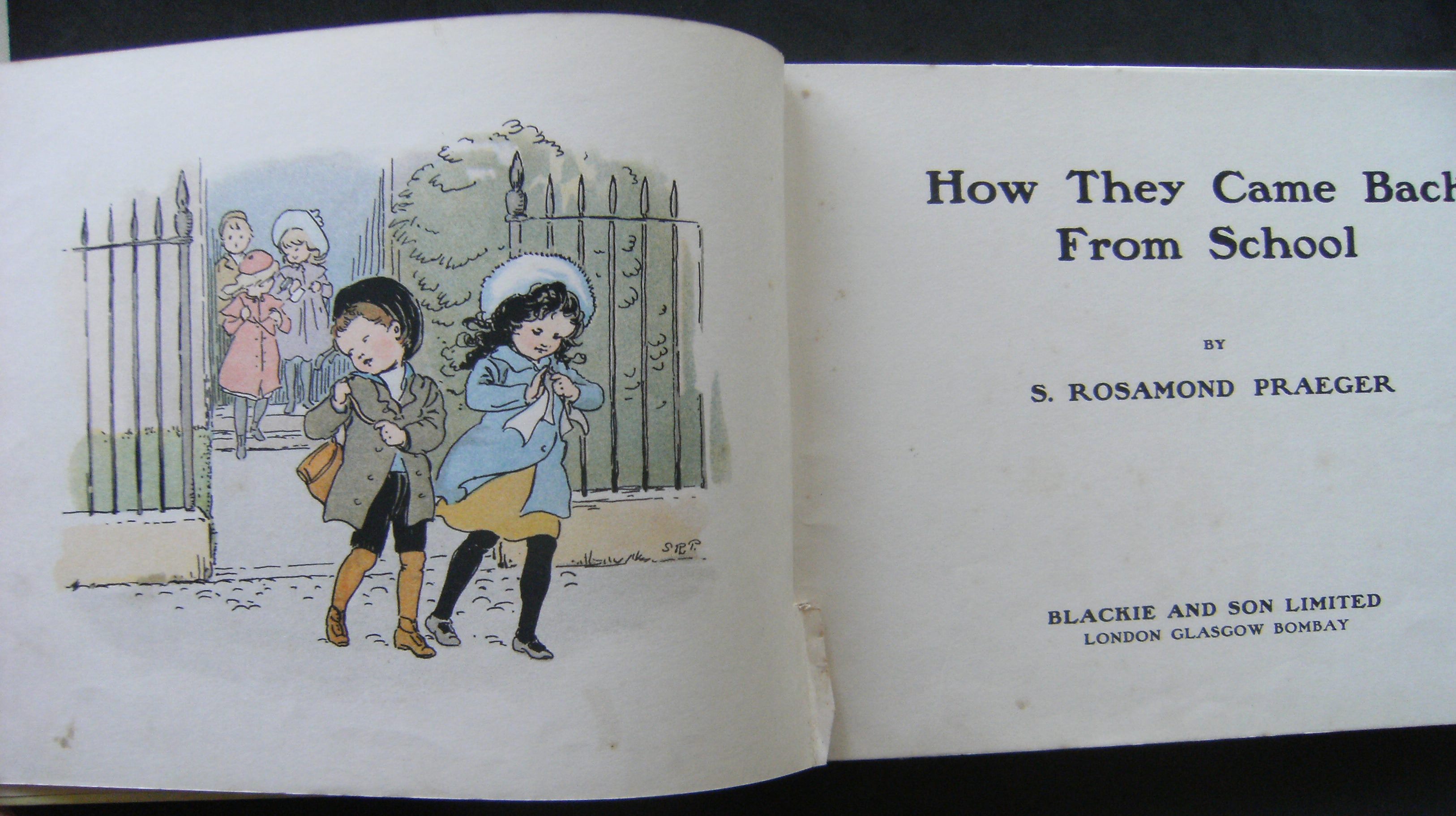 THEY CAME BACK FROM SCHOOL by Praeger, S. Rosamond.:: Good Hardcover ...