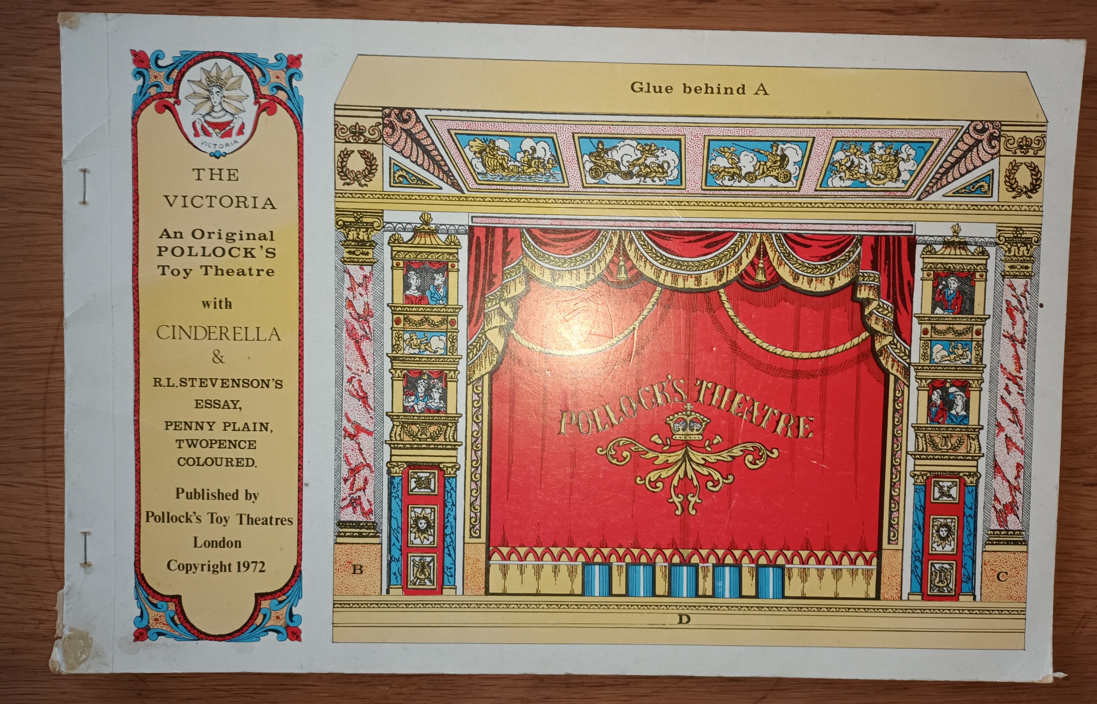 The Victoria. An Original Pollock's Toy Theatre With Cinderella & R.L ...