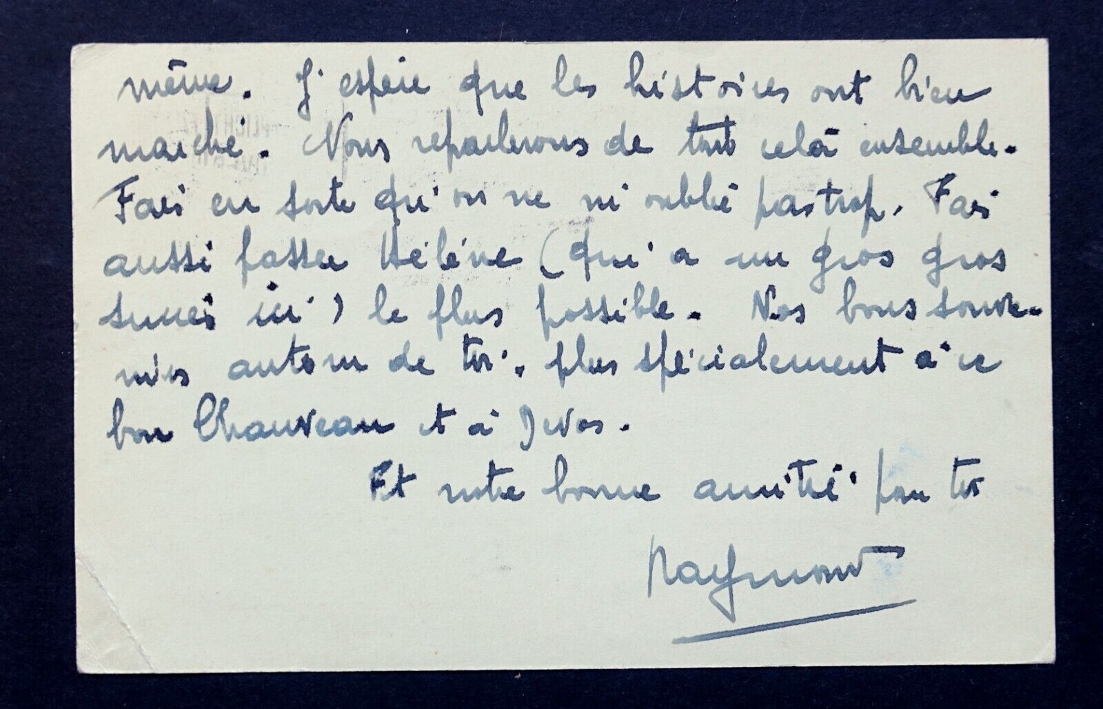 Raymond ASSO - DEUX CARTES POSTALES À Pierre HIEGEL, DEPUIS BRUXELLES ...
