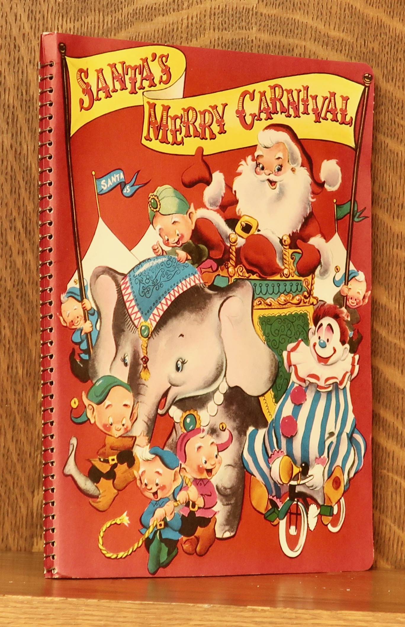 SANTA'S MERRY CARNIVAL - POP-UP BOOK by anonymous: Very good + Spiral ...