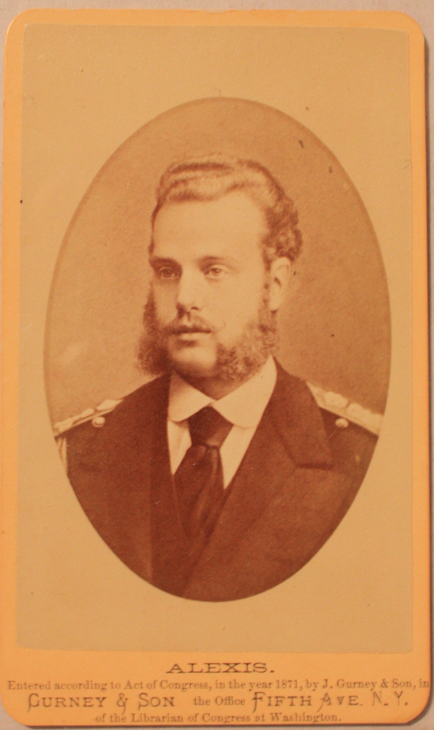 His Imperial Highness The Grand Duke Alexis In The United States Of ...