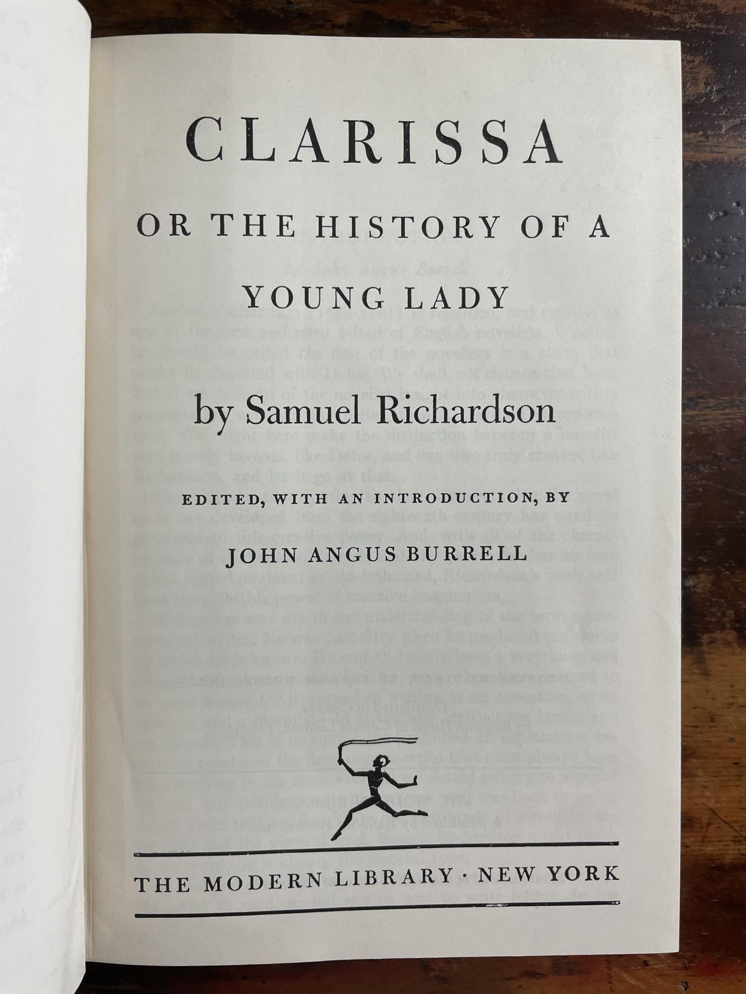 Clarissa, Or the History of a Young Lady by Samuel Richardson: Very ...