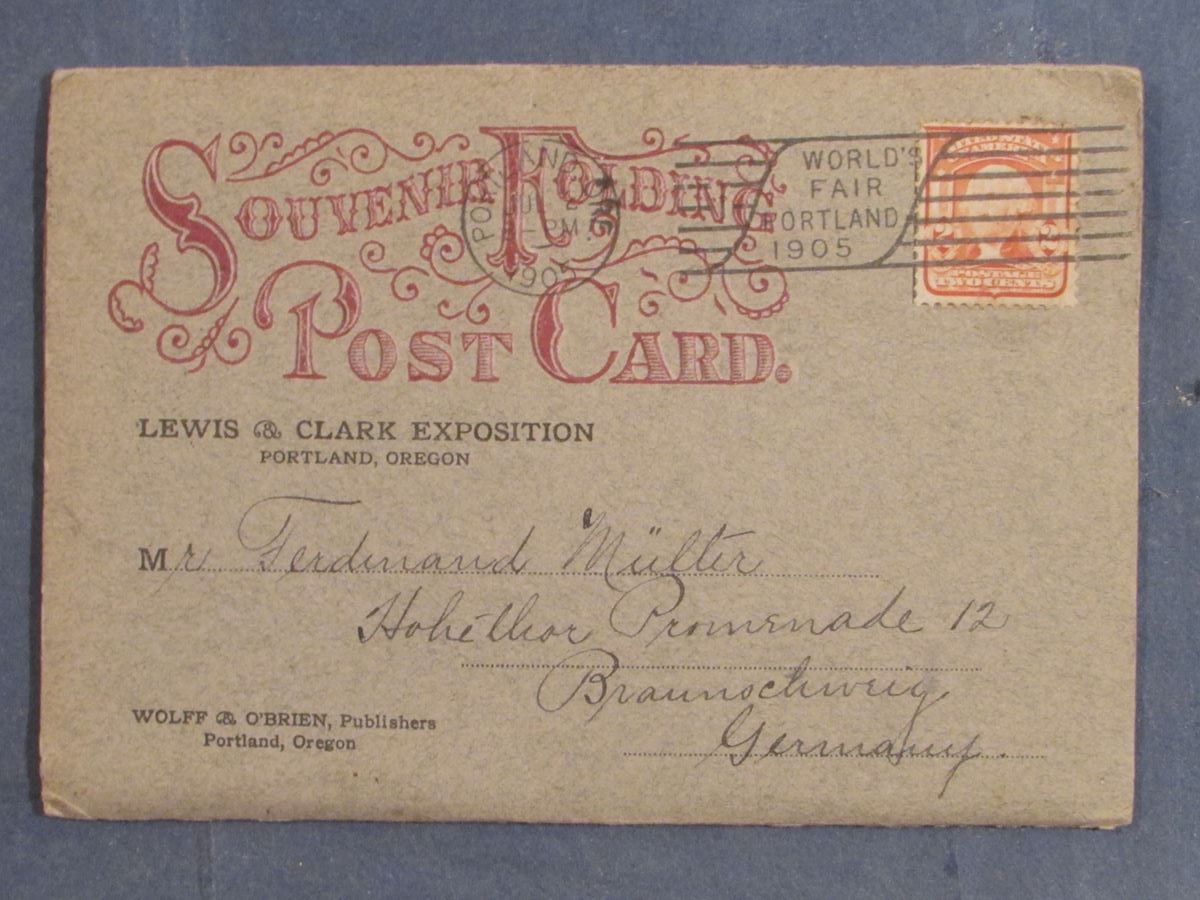 Souvenir Foldine Post Card. Lewis & Clark Exposition. Portland, Oreg.on ...