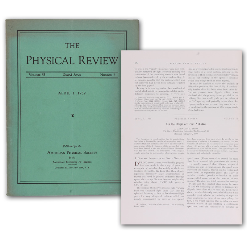 On the Origin of Great Nebulae. SS. 654-657. In: Physical Review. Vol ...