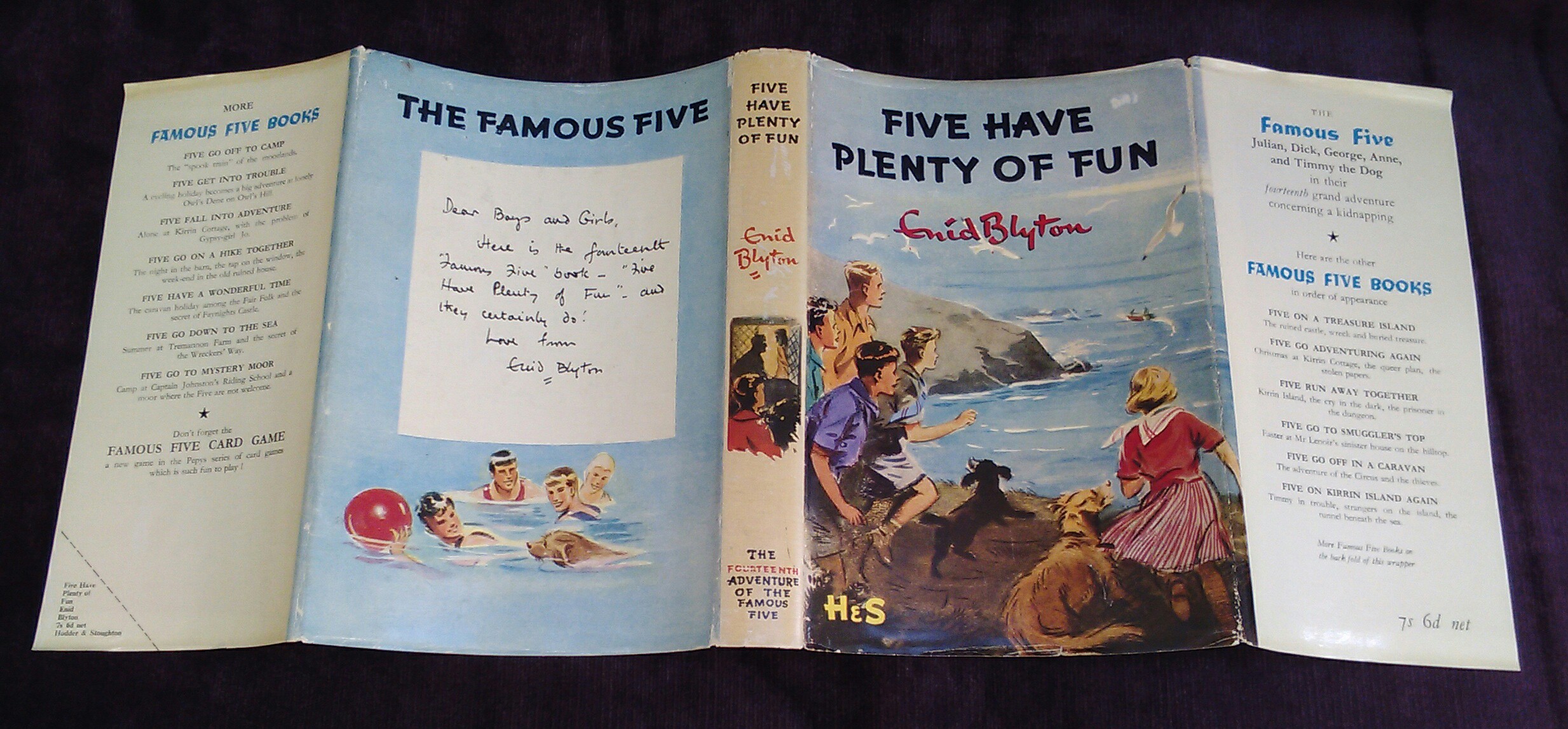 Five Have Plenty of Fun by Enid Blyton: Near Fine Hardcover (1955) 1st ...