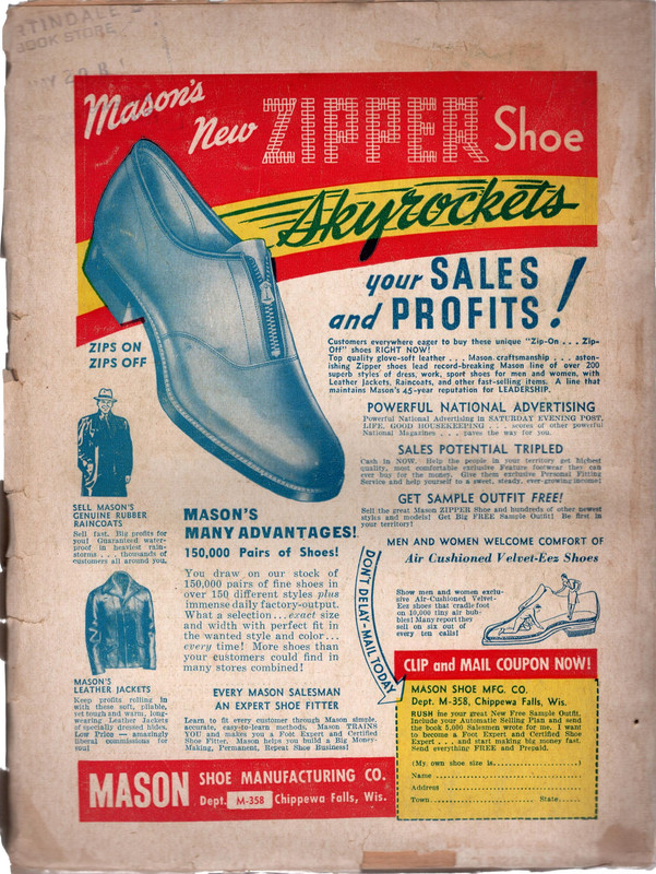 Fantastic Novels Magazine, July, 1949. Between Worlds by Garret Smith ...