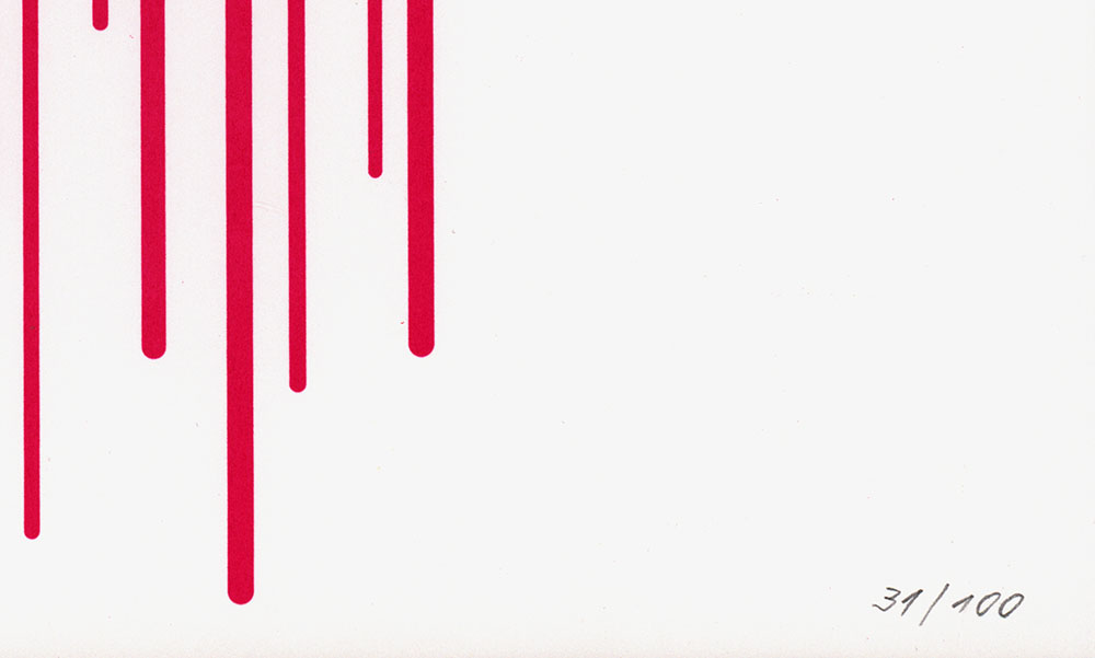 Pink Cone. [Original-Farbsiebdruck / original color screenprint] by ...