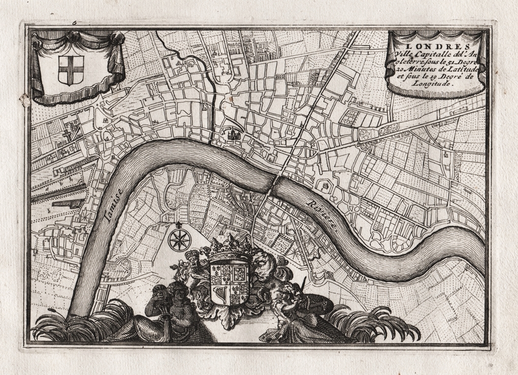 "Londres" - London Plan Thames Stadtplan United Kingdom England Great ...